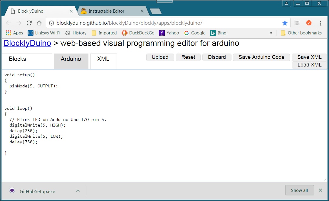 Using BlocklyDuino to Create Arduino Sketches - an Easy Intro to the ...