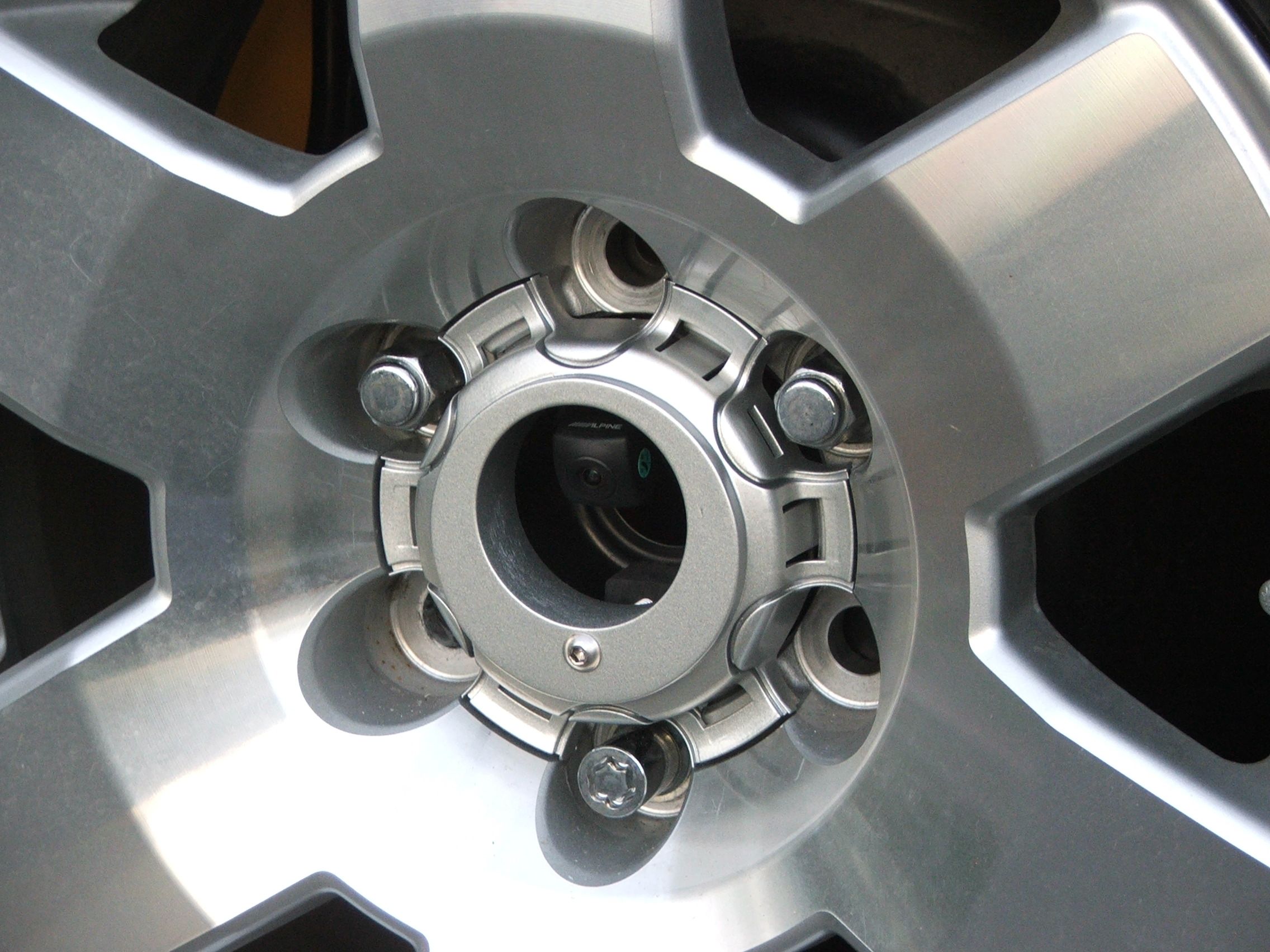 FJ Cruiser- Backup Camera Bezel From Old Spare Tire Center Cap : 6 ...