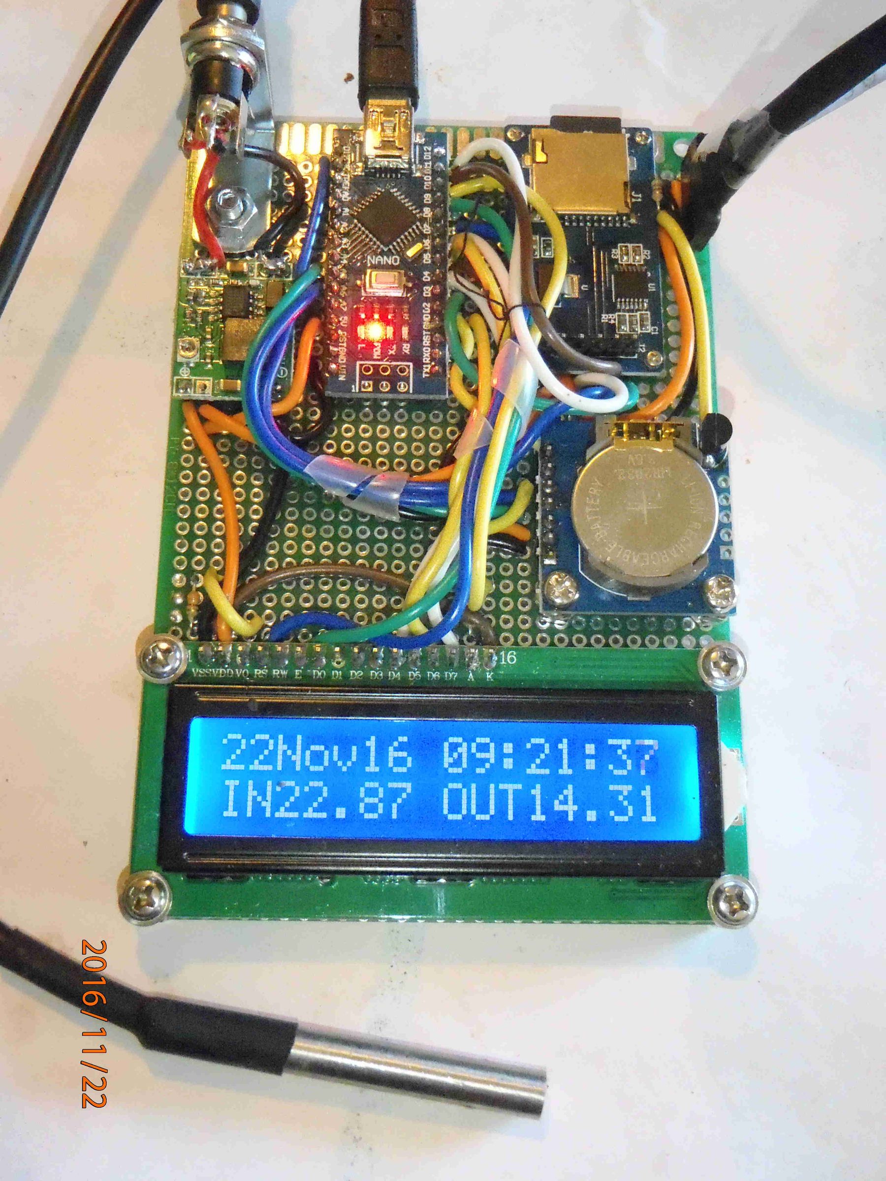 DIY Logging Thermometer With 2 Sensors : 3 Steps (with Pictures ...
