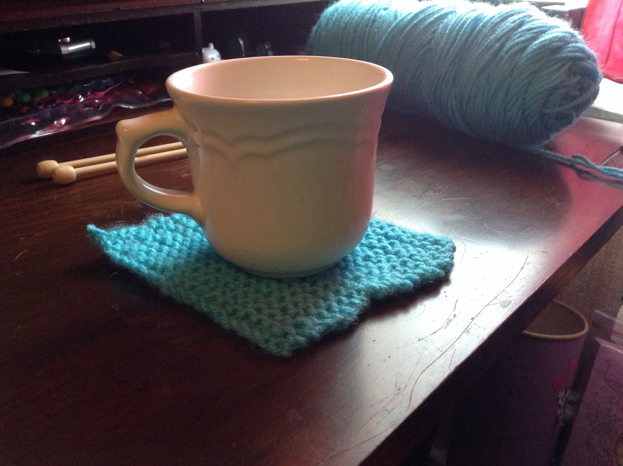 Simple Knit Coaster - for Beginners : 10 Steps - Instructables