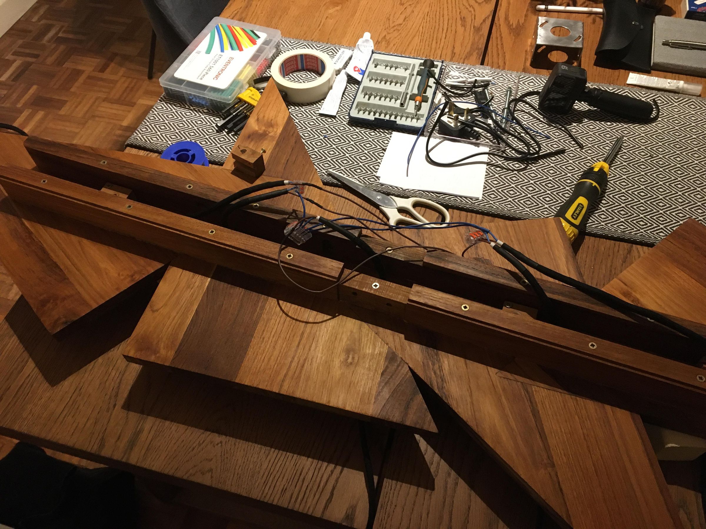 Turning an Old Teak Coffee Table Into a Ceiling Lamp : 5 Steps (with ...