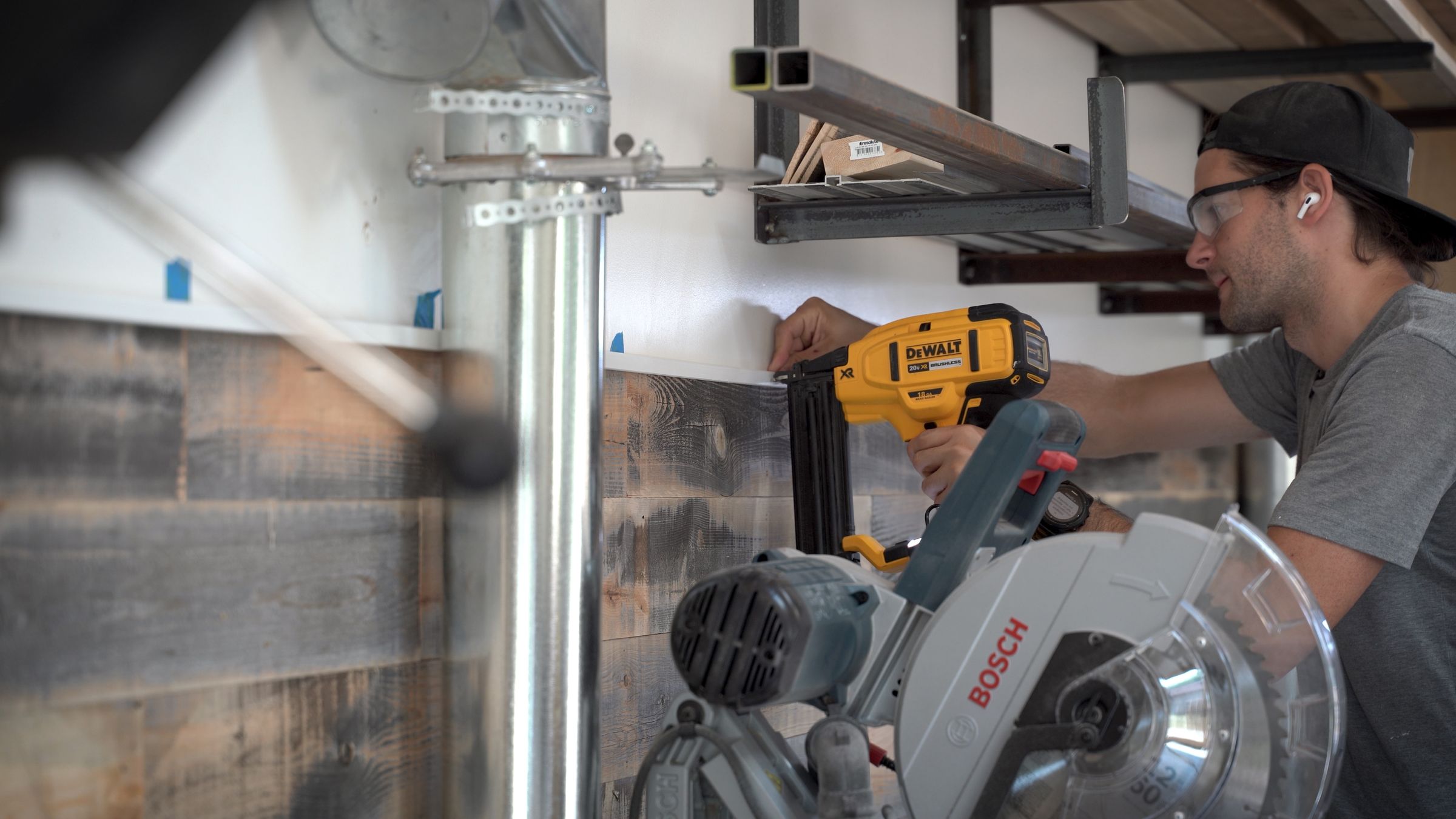 Reclaimed Wood Accent Wall in My Workshop : 12 Steps (with Pictures ...