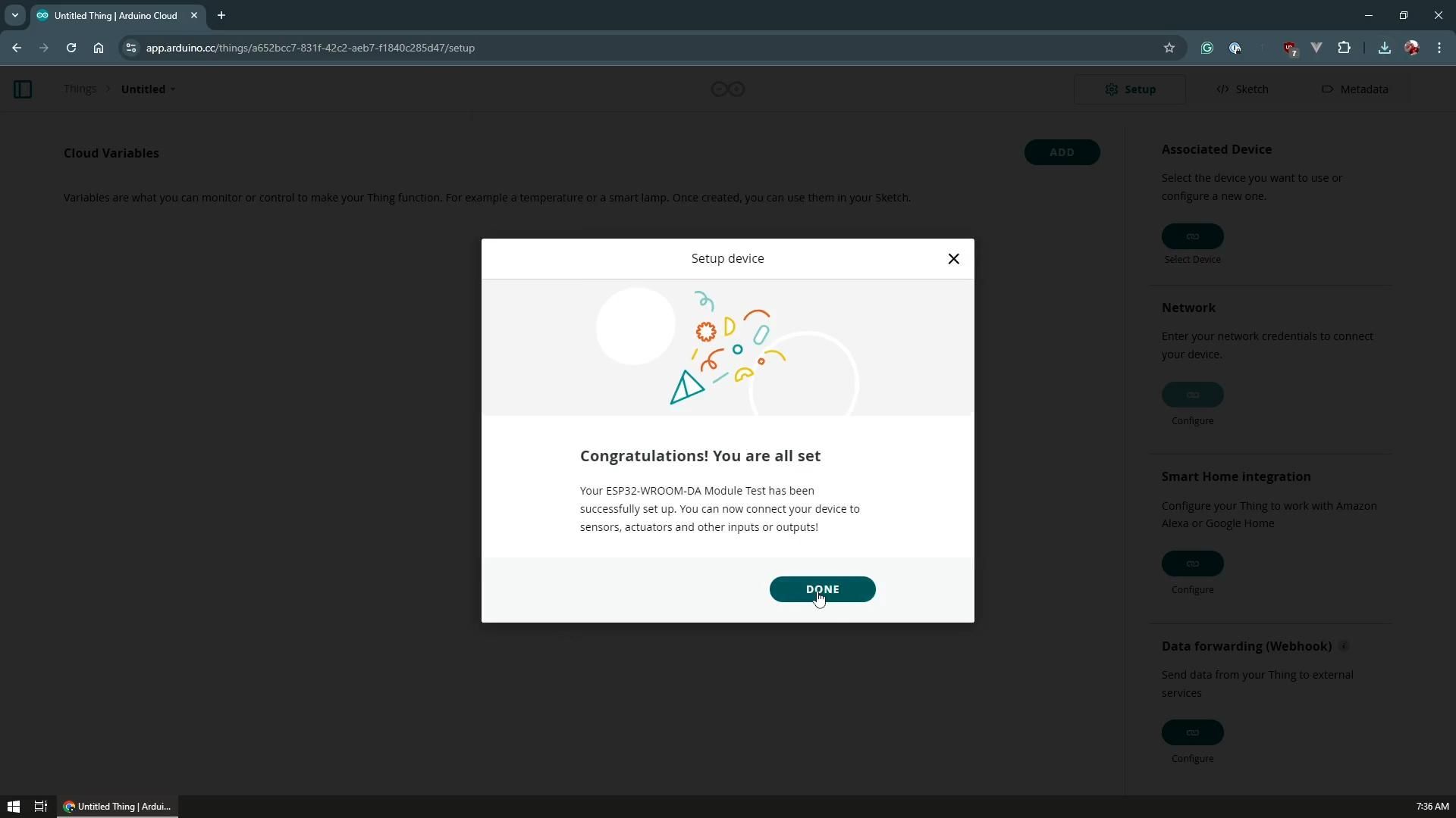 Voice Controlled LED With ESP32, Arduino Cloud and Google Assistant : 4 Steps (with Pictures ...