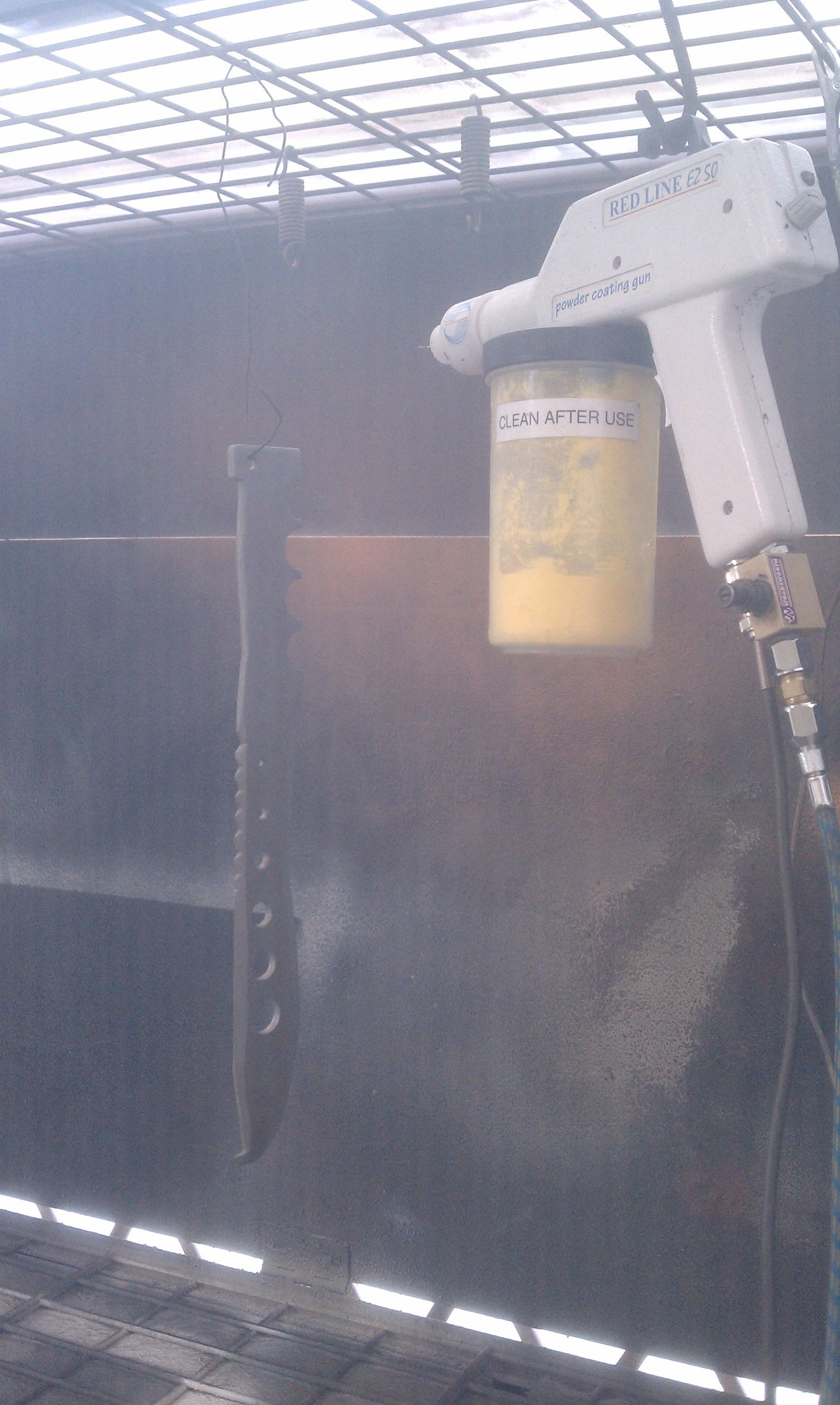 How to Powder Coat Muliplte Colors, (specifically How to Add Safety ...