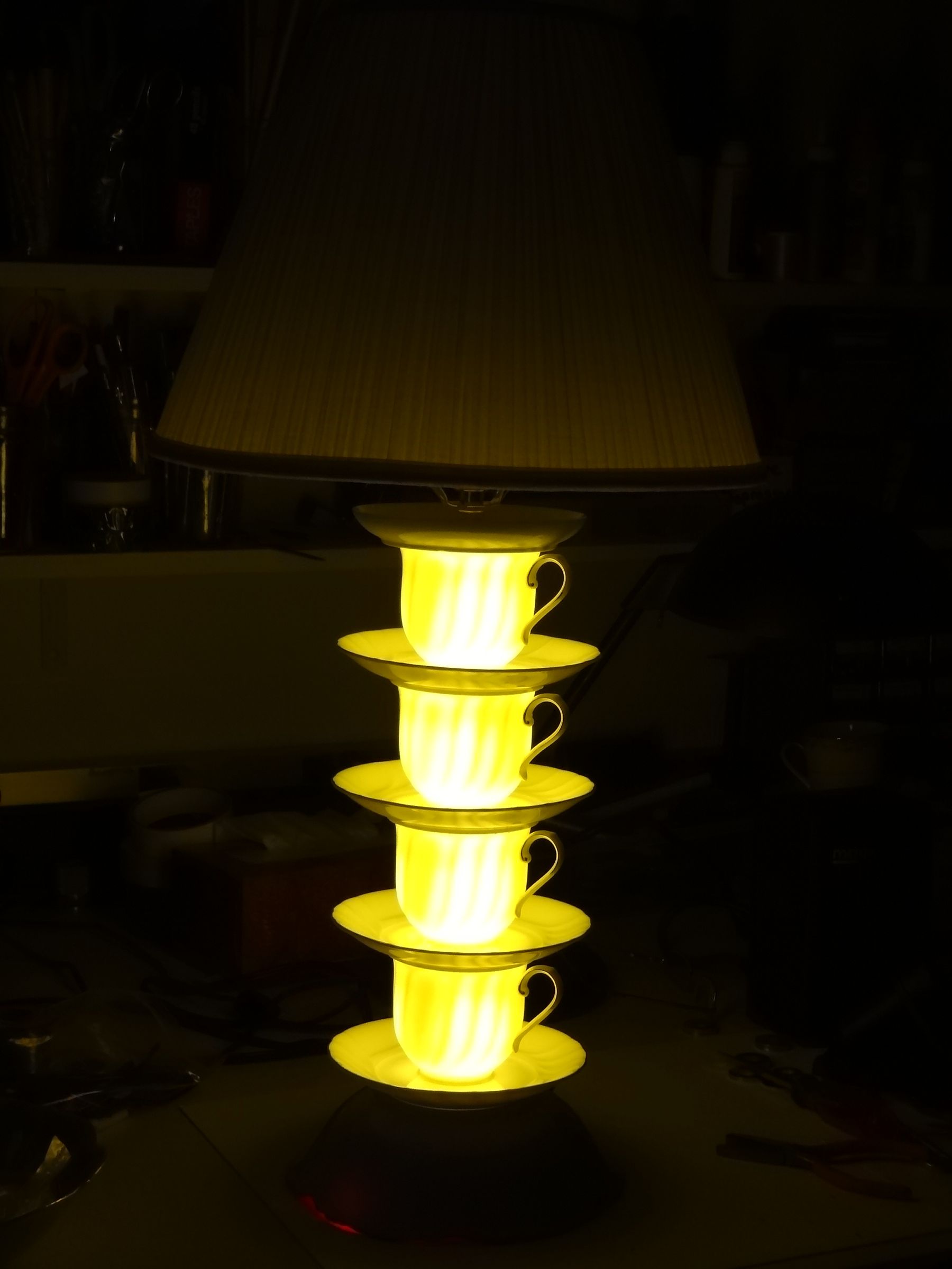 Tea Cup Lamp, Coffee Cup Lamp : 13 Steps (with Pictures) - Instructables