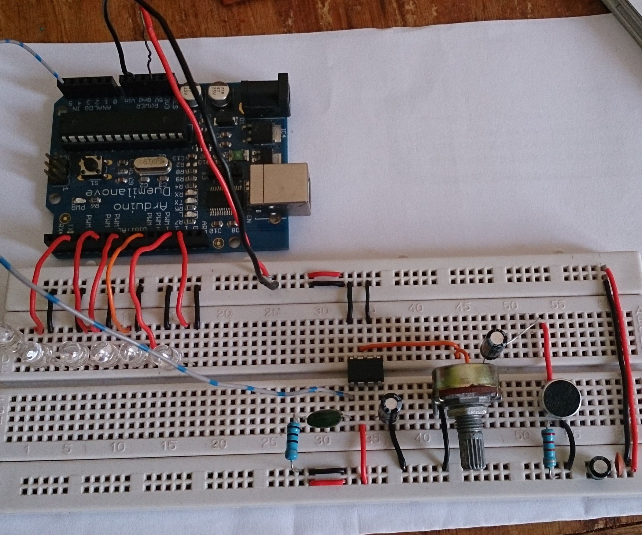 Arduino Vu Meter 5 Steps Instructables