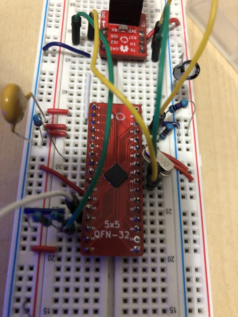 Esp8266ex On A Breadboard 7 Steps Instructables