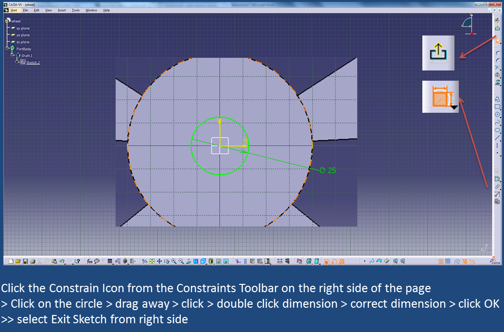 Instructions for Designing a Wheel in CATIA V5 : 45 Steps - Instructables
