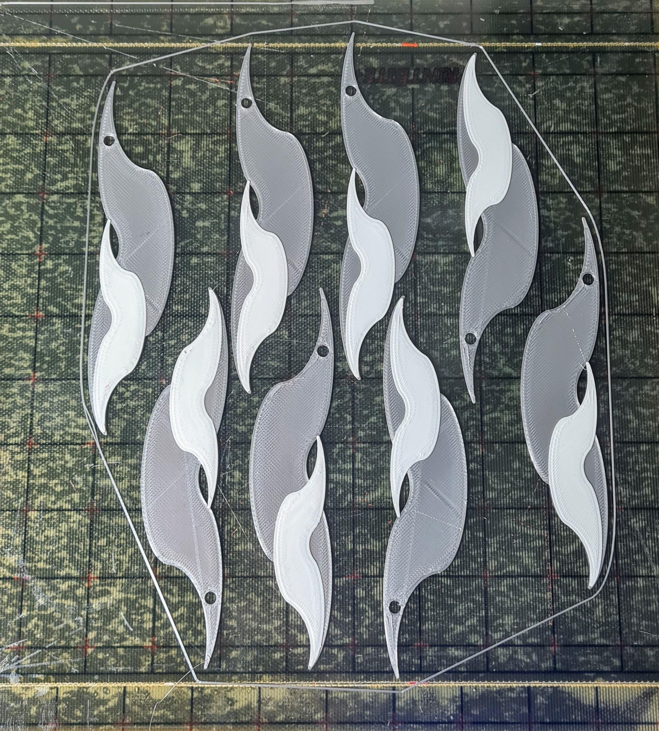 Flames Windchime/Mobile (3D Printed Tinkercad Project) : 6 Steps (with ...