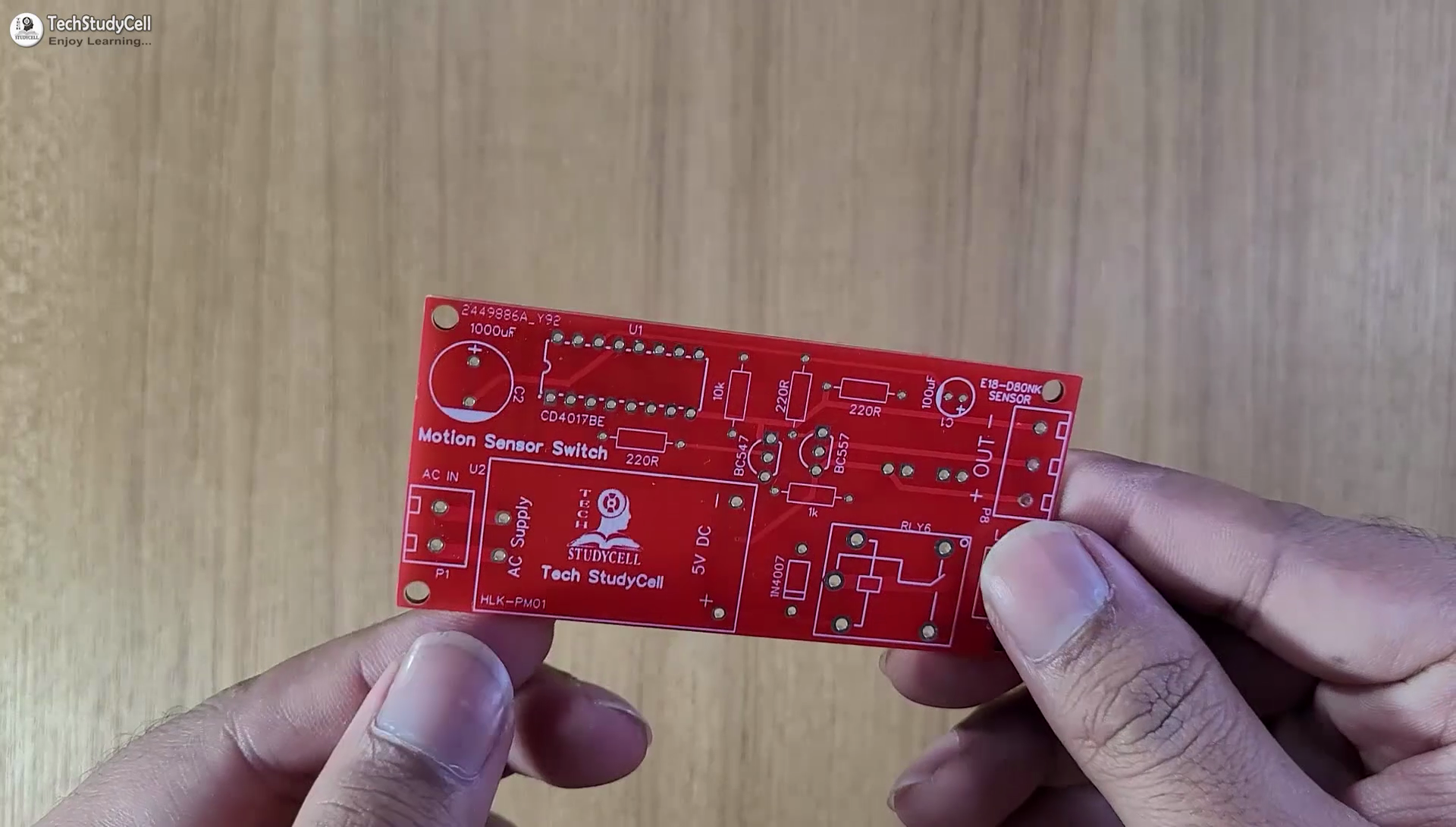 Motion Sensor Switch Using IR Proximity Sensor | CD4017 IC Projects ...