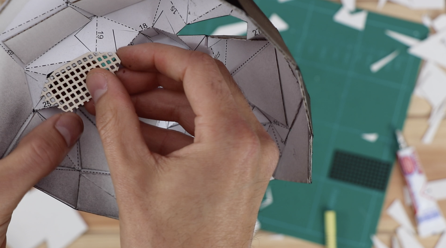Papercraft Squid Game Frontman Mask for Halloween : 9 Steps (with ...