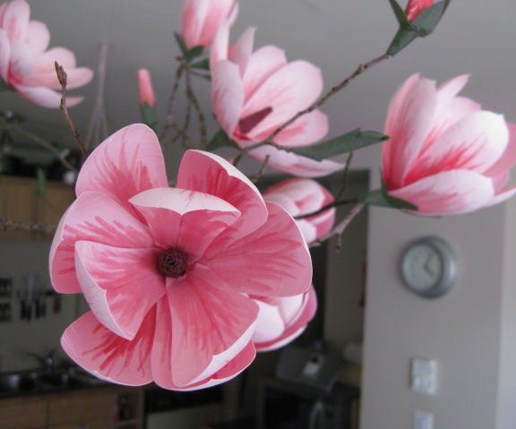 Paper Magnolia Mobile : 17 Steps (with Pictures) - Instructables