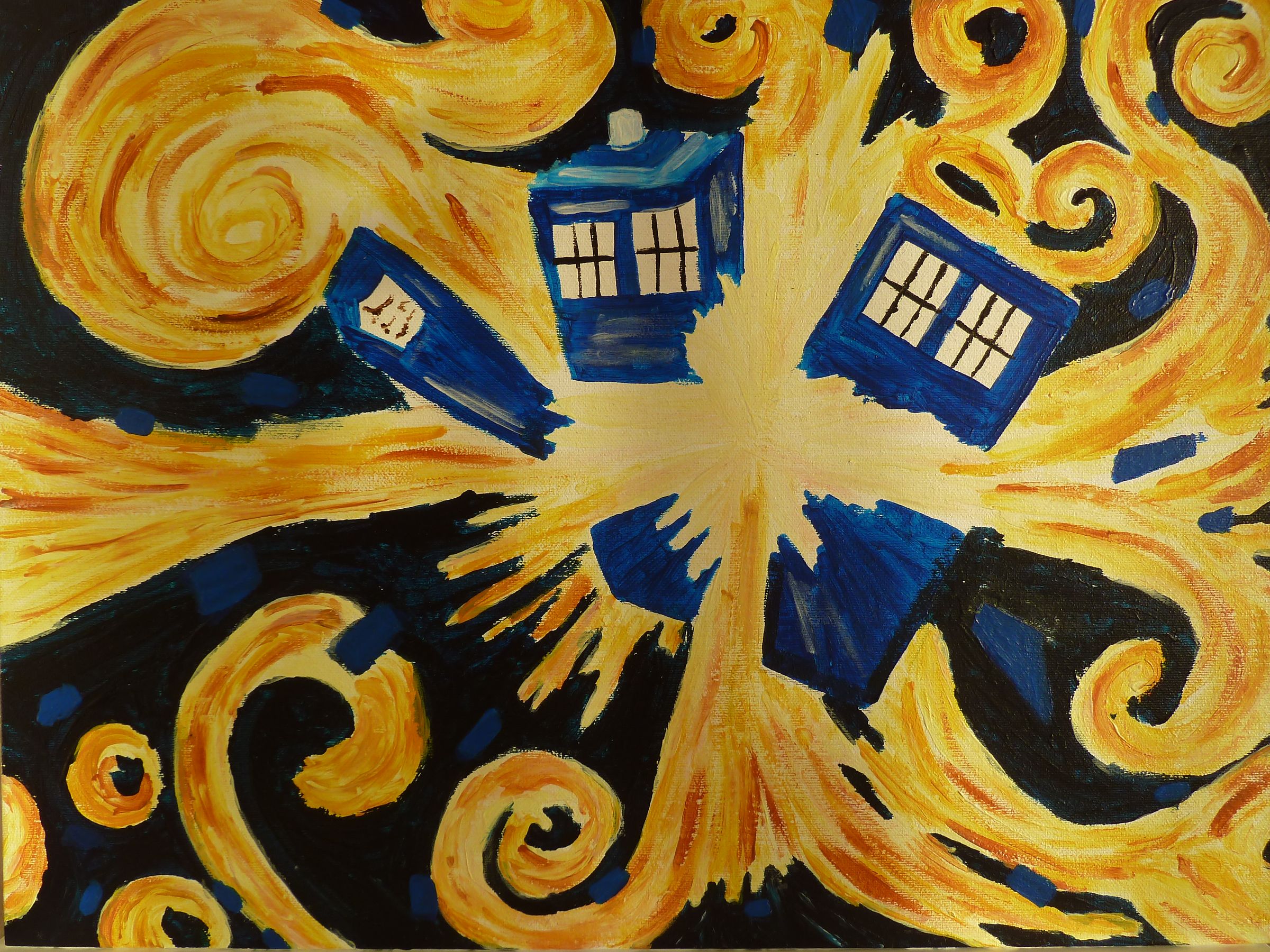 Doctor Who Van Gogh Exploding Tardis