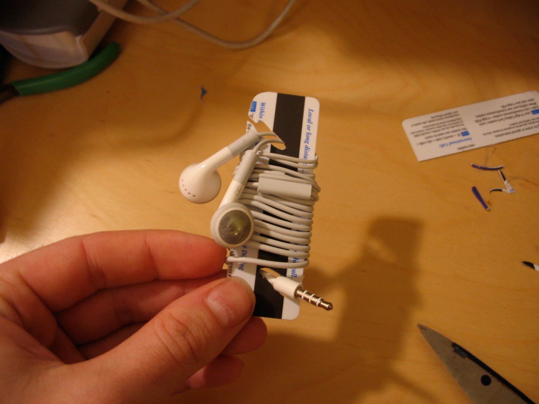 Earbud Cord Wrapper in 5 Minutes or Less! : 4 Steps - Instructables