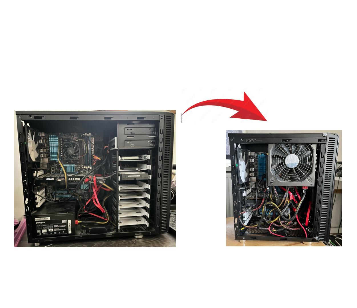 PC Smaller - Cutting ATX Full Tower to Small Form Factor Case : 8 Steps ...