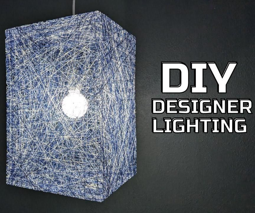 DIY Cube-Shaped String Pendant Lamp : 7 Steps (with Pictures) - Instructables