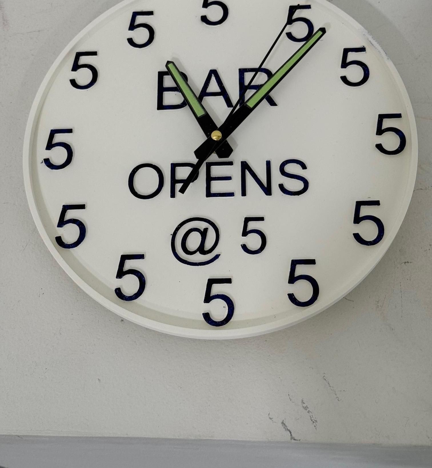 Bar Clock, "Bar Opens at 5" - Instructables