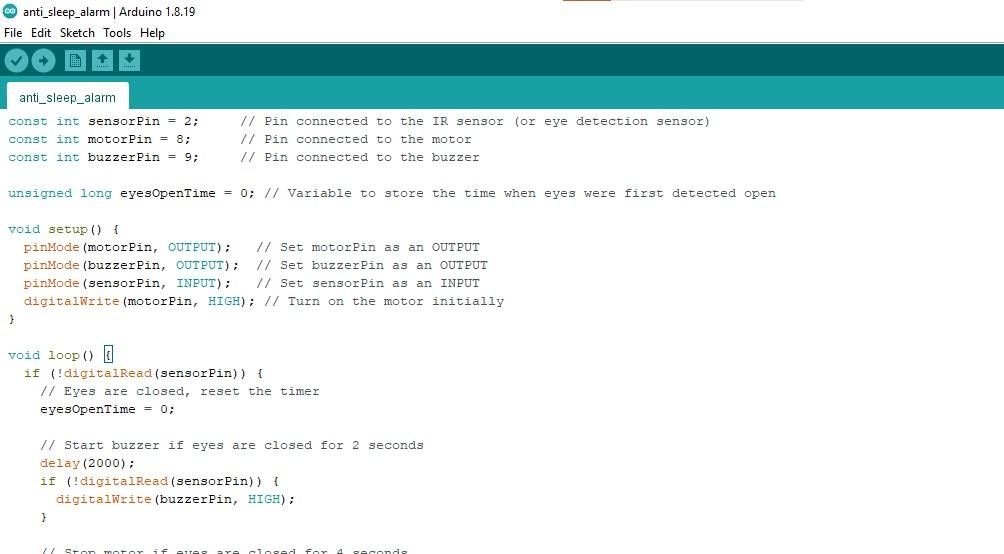 Arduino Anti Sleep Alarm for Drivers : 5 Steps (with Pictures ...