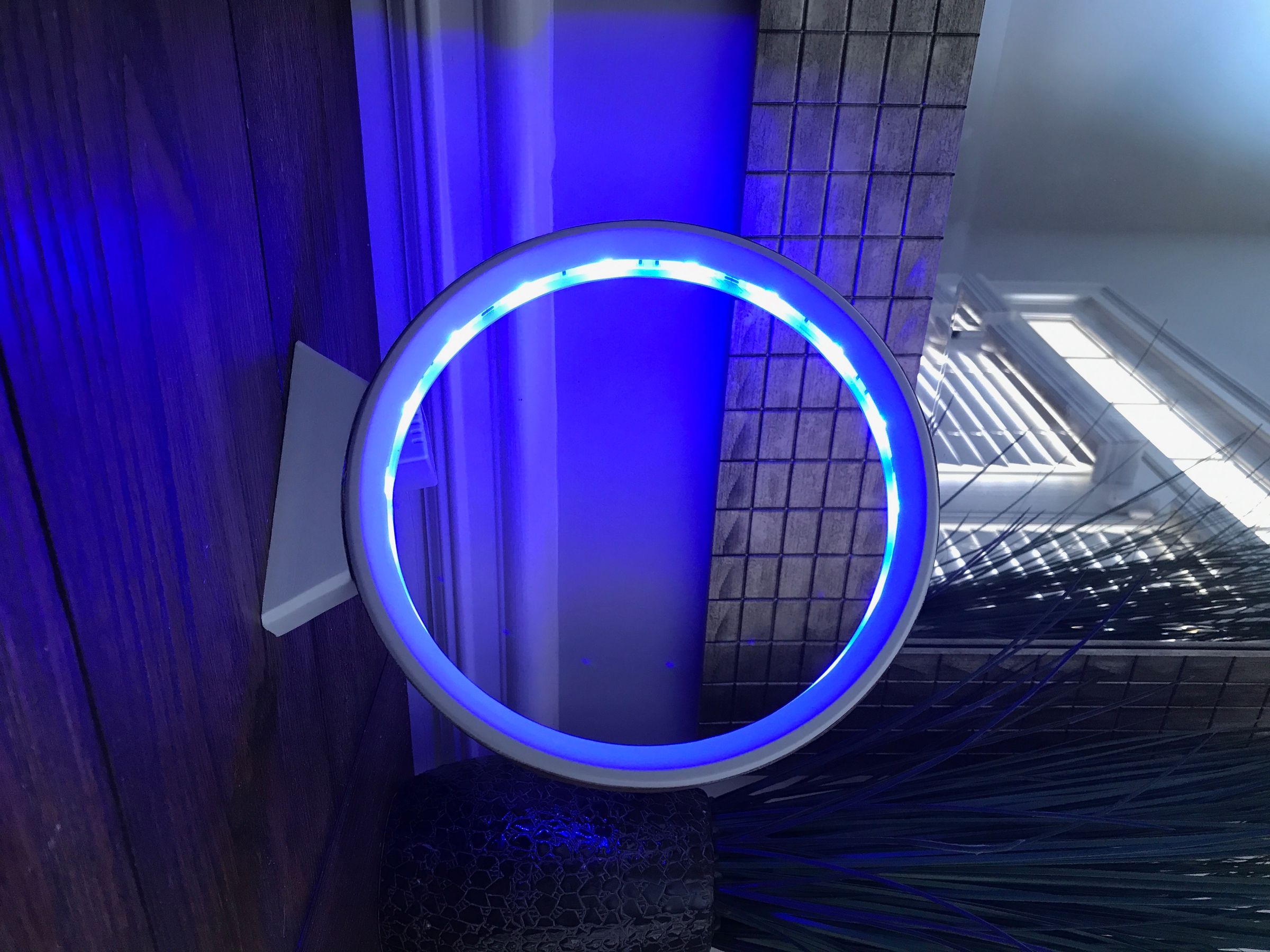 LED Ring Lamp (3D Printed + Wood Veneer + LED Strip) : 6 Steps (with ...