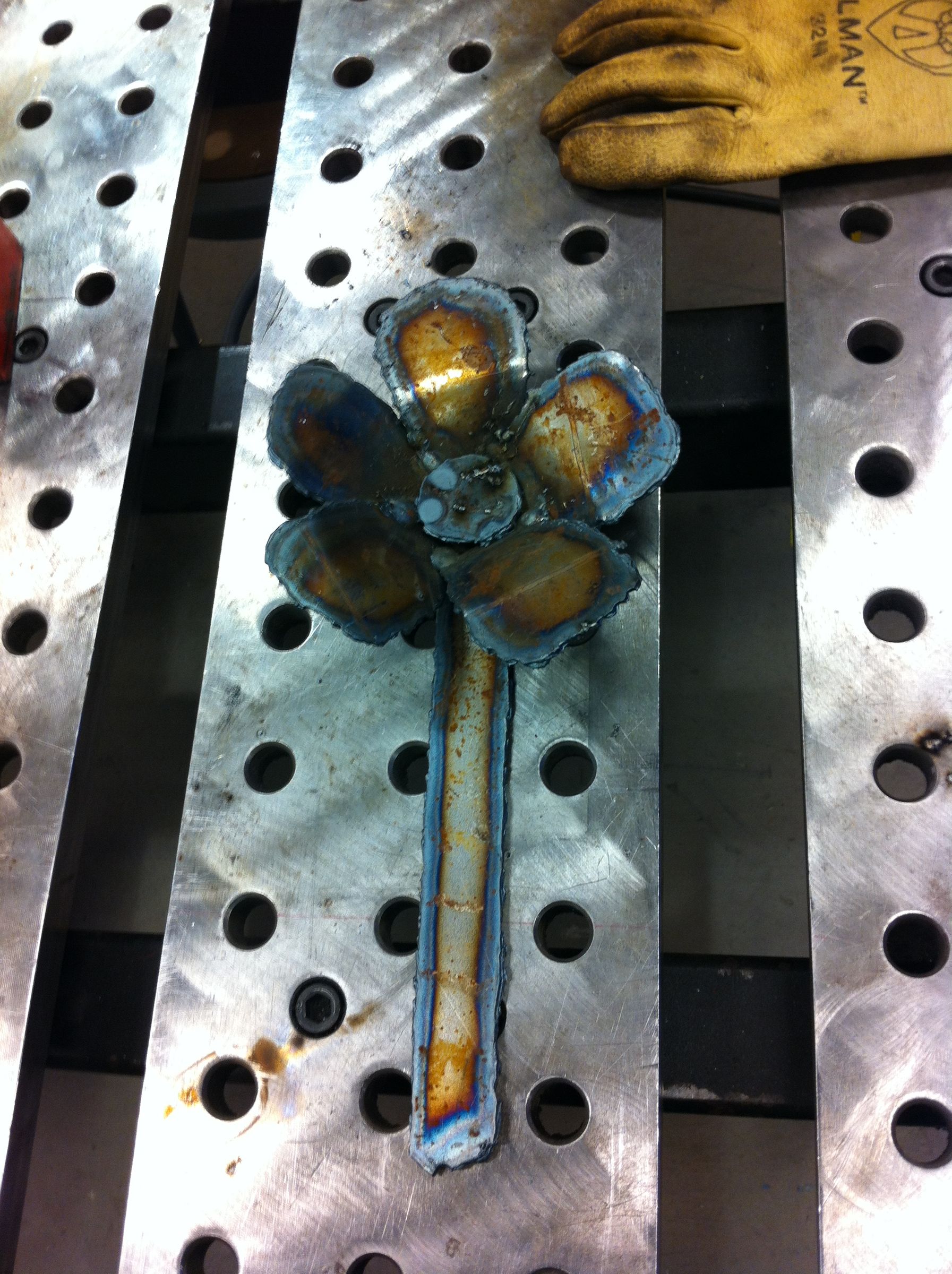 Sheet Metal Flower to Practice Plasma Cutting and Welding : 11 Steps ...