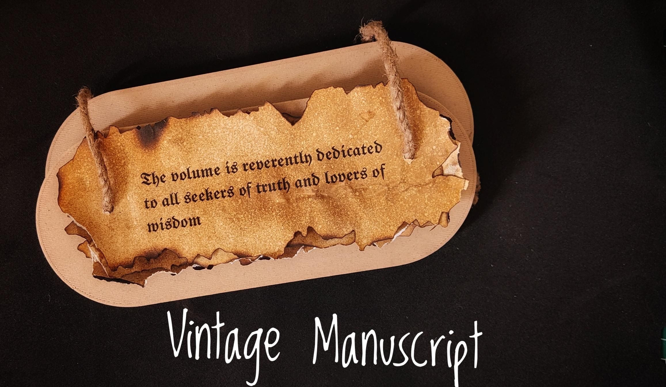 "Vintage Manuscript Crafting: : 7 Steps (with Pictures) - Instructables