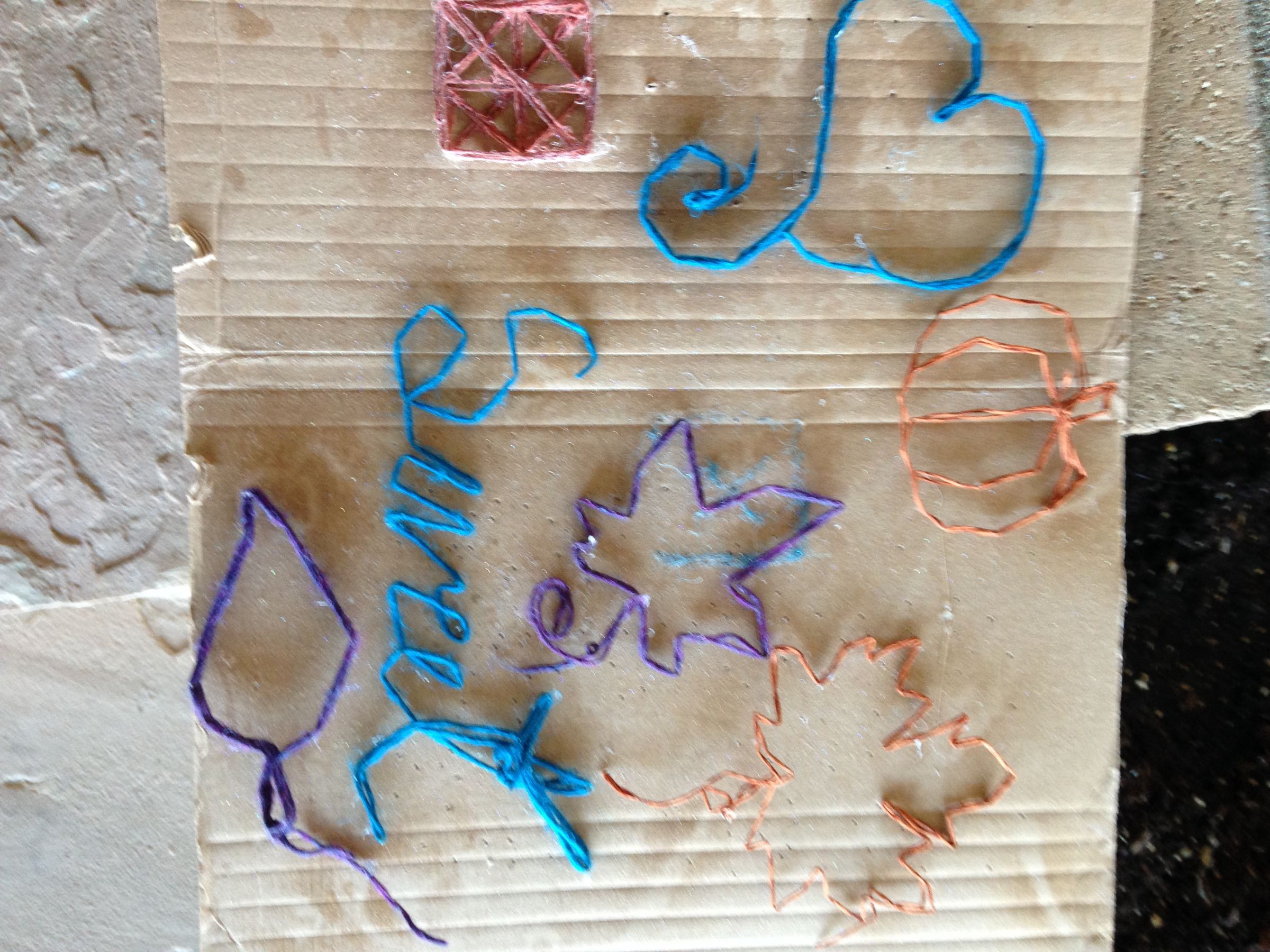Yarn Art - Shapes : 4 Steps (with Pictures) - Instructables
