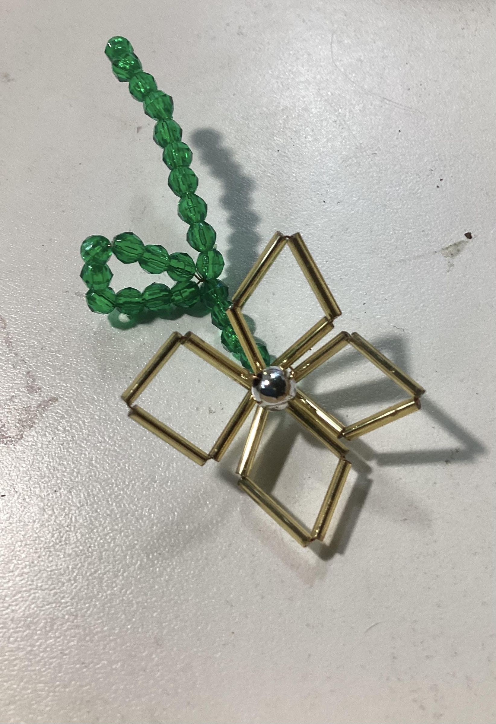 Simple Beaded Flower Tutorial : 6 Steps - Instructables