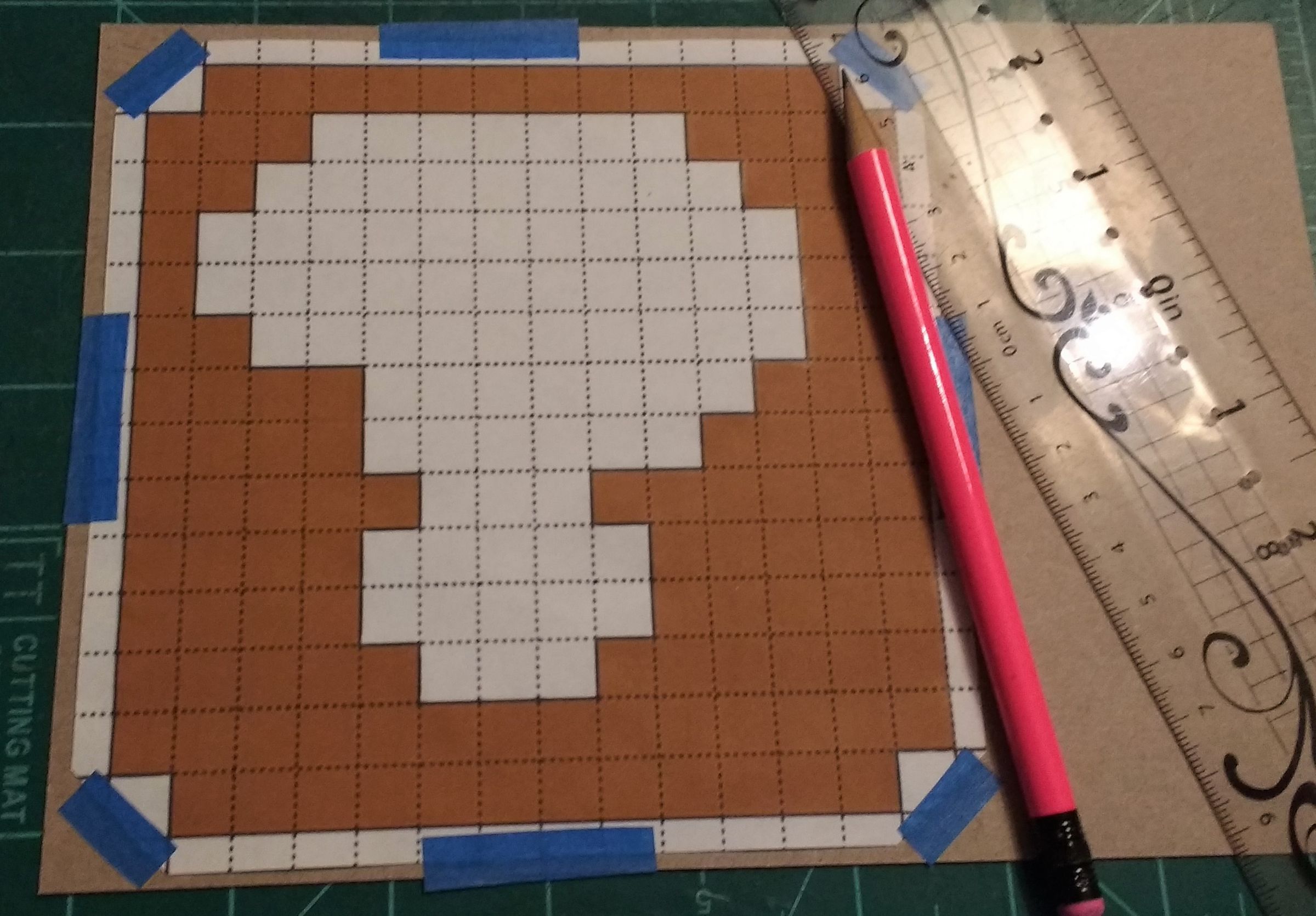DIY Cardboard Super Mario World Question Mark Block Shelf : 19 Steps ...