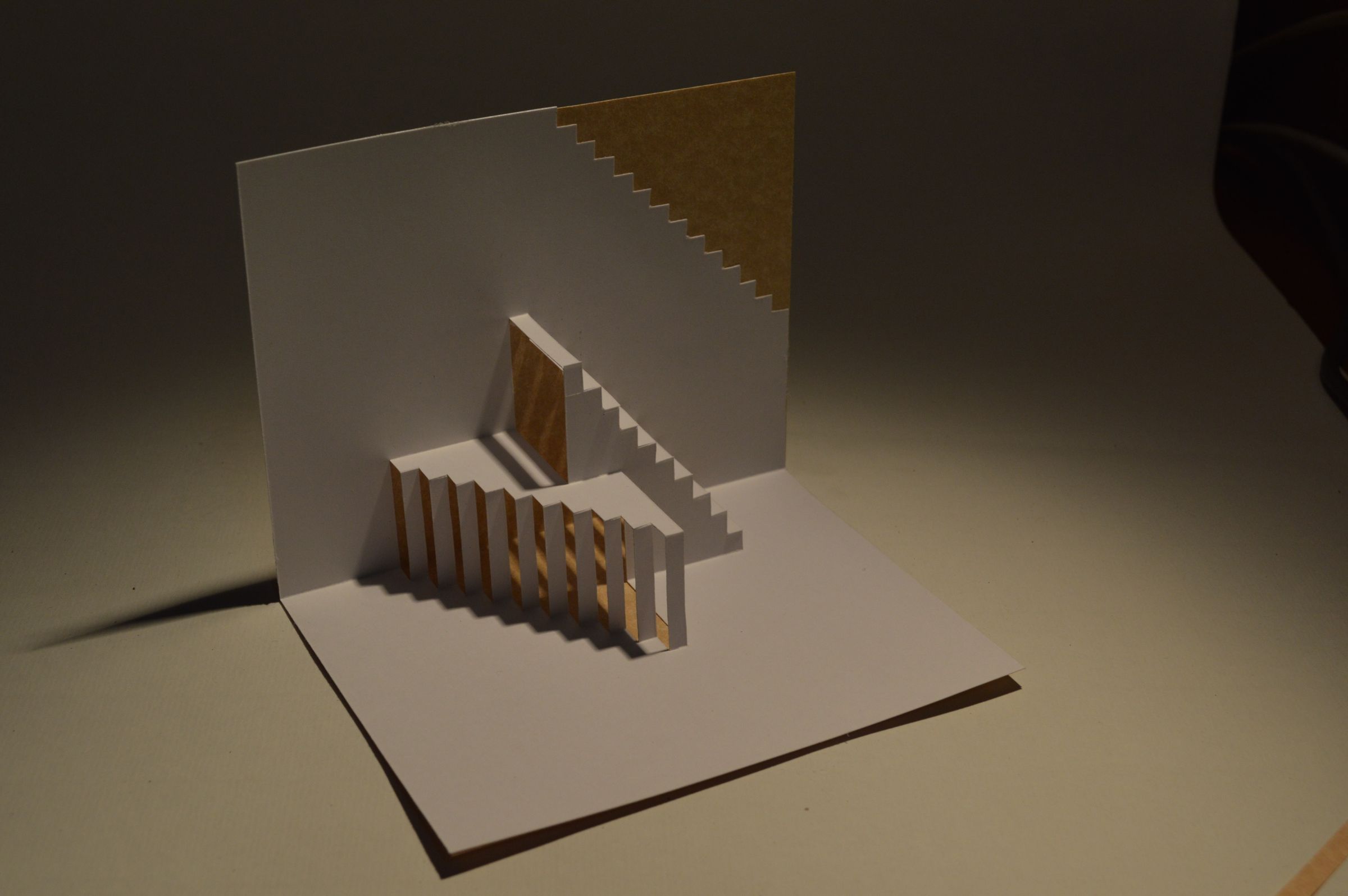 Kirigami Simple Escher Staircase : 8 Steps - Instructables