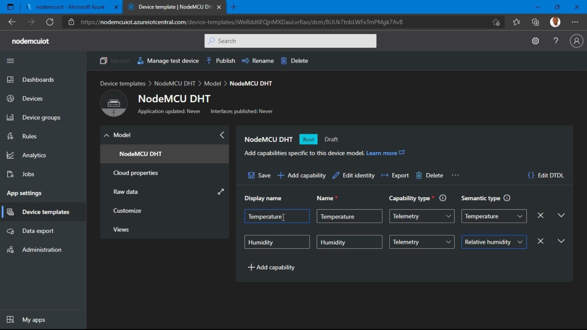 How to Send Data to Microsoft Azure IoT Central Using NodeMCU : 9 Steps ...