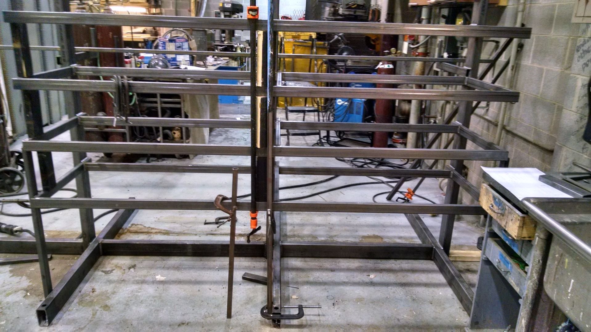 Steel Rack and Cold Saw Station : 5 Steps (with Pictures) - Instructables