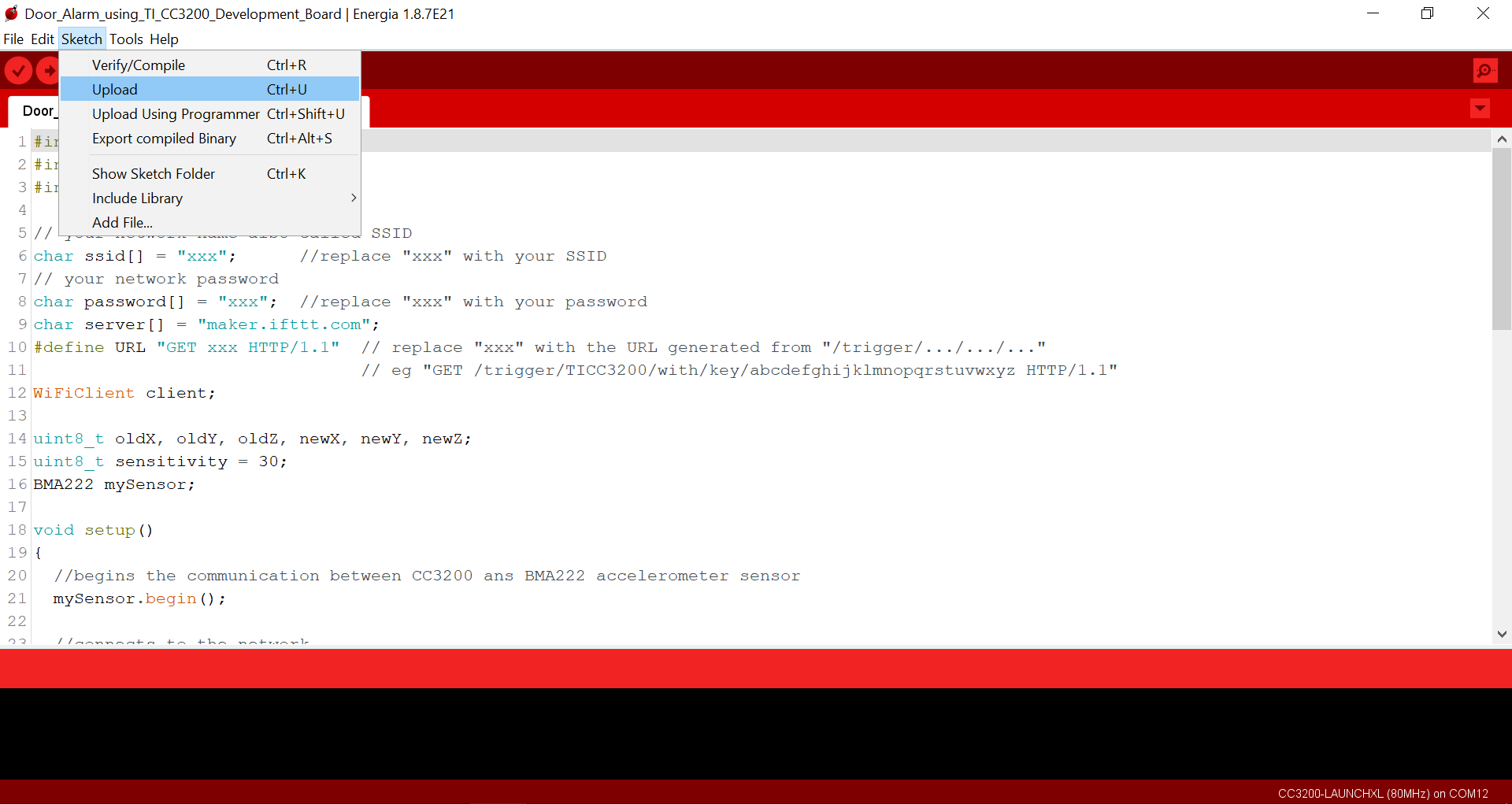 15 Minutes SMS Security System Using Texas Instruments CC3200 (TI ...