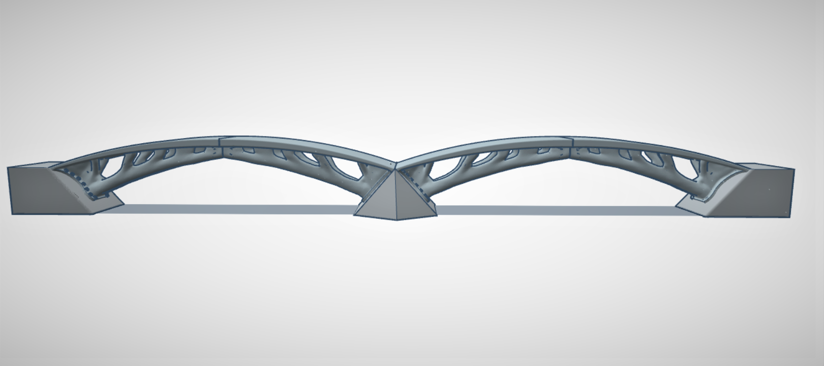 Double Arched Pedestrian Bridge (Inverted Version) : 14 Steps ...