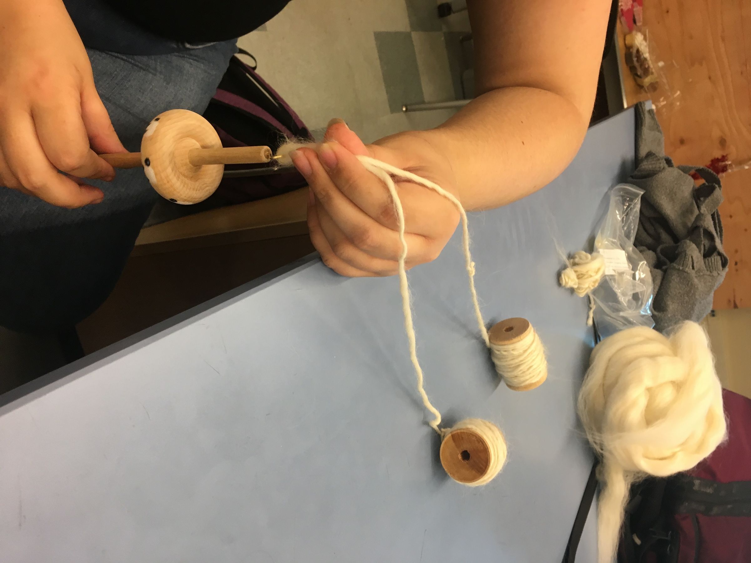 Learning How to Make Yarn With a DIY Drop Spindle! : 8 Steps (with ...