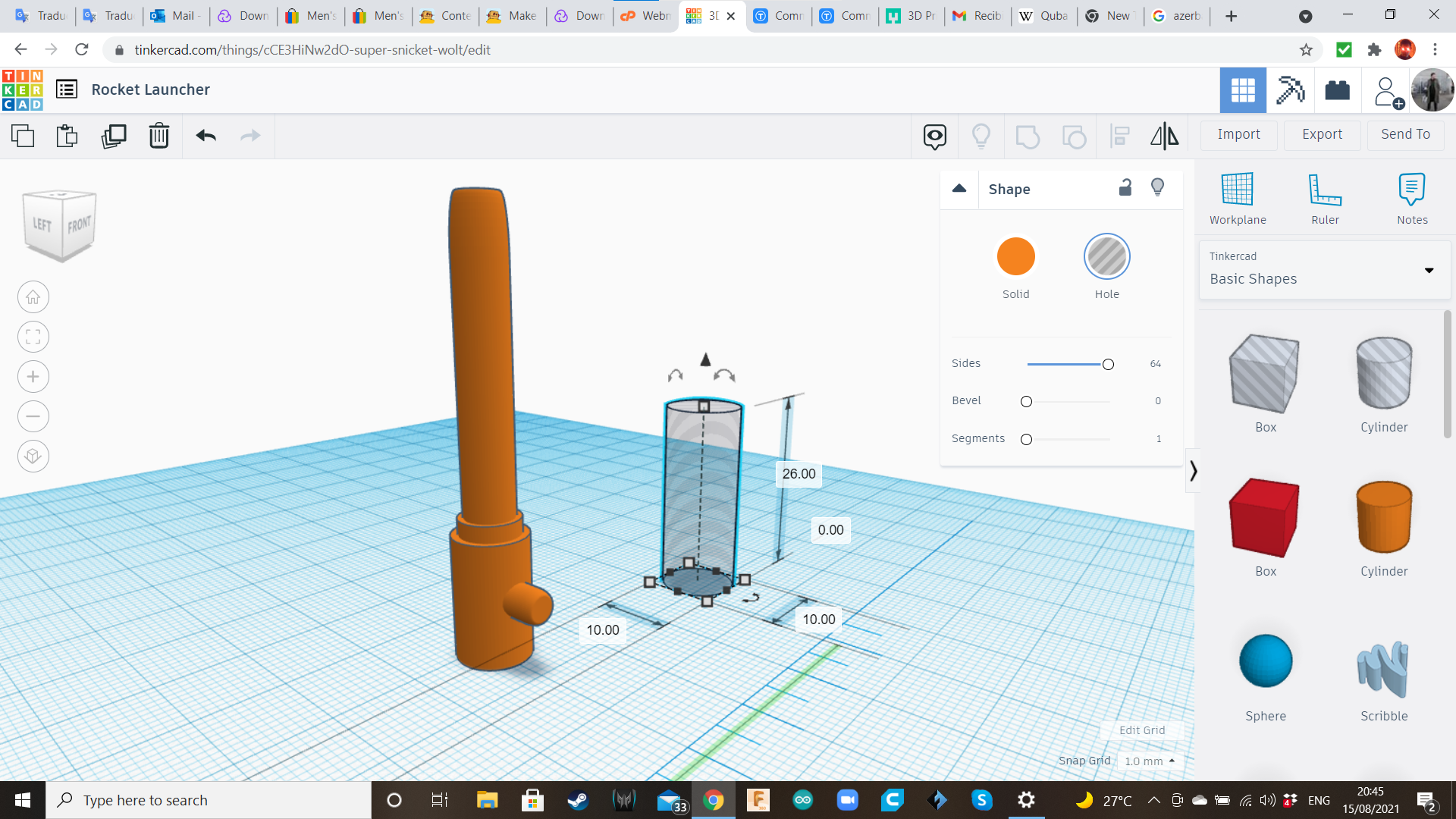 Tinkercad Robotics for School: Rocket Launching Mini-bot : 32 Steps ...
