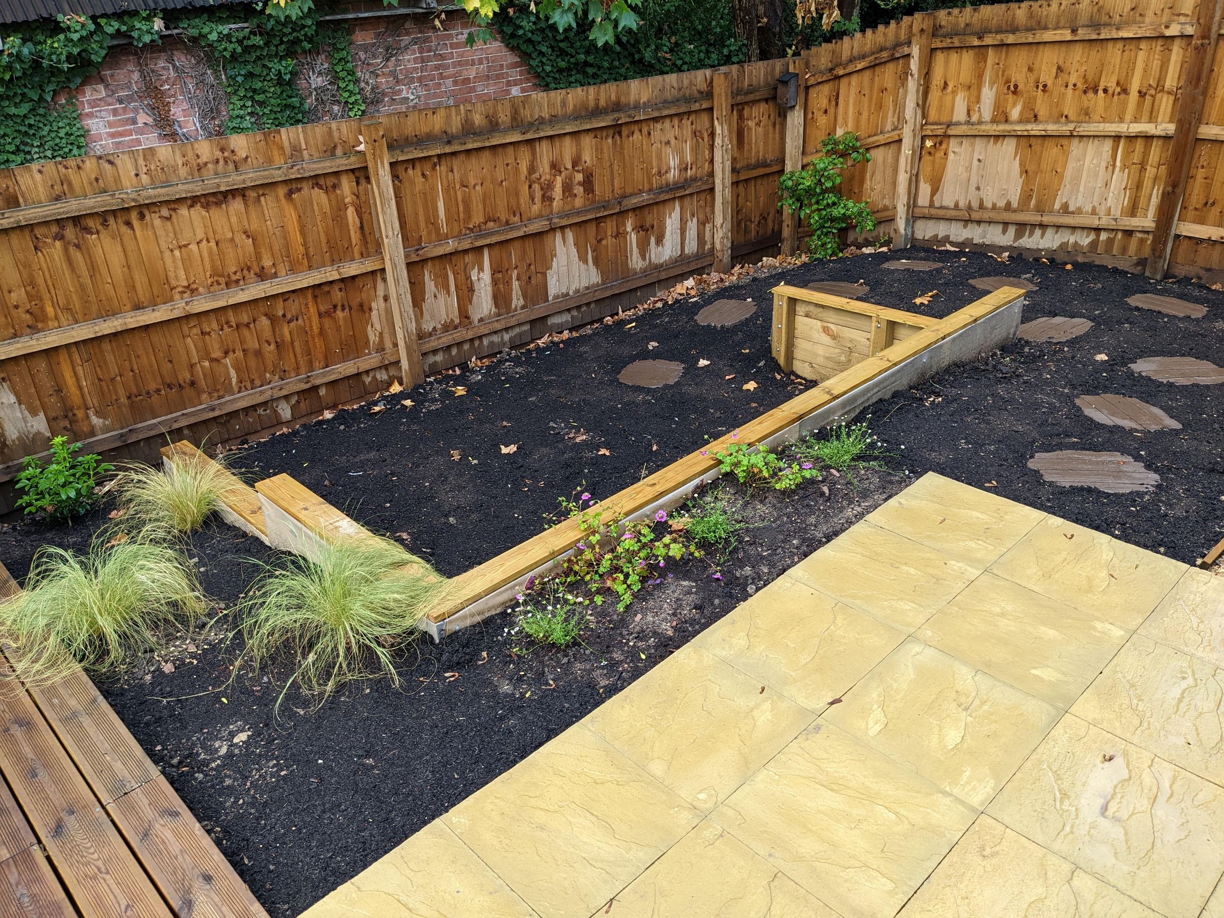 Creating a Beautiful Tiered Garden From a Boring New Build Slope : 8 ...