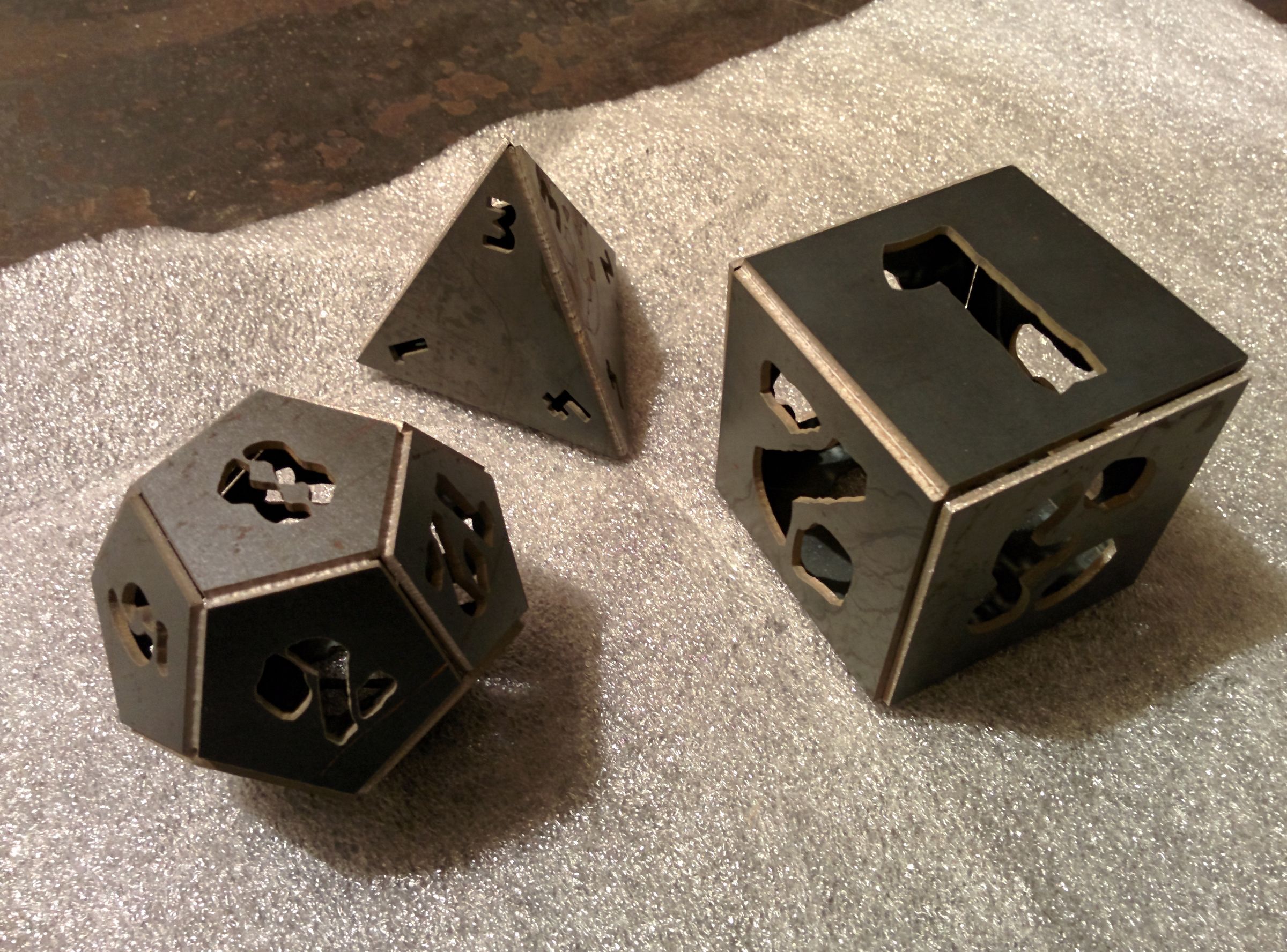 Gaming Dice Made From Folded, Waterjet Cut Steel : 5 Steps (with ...