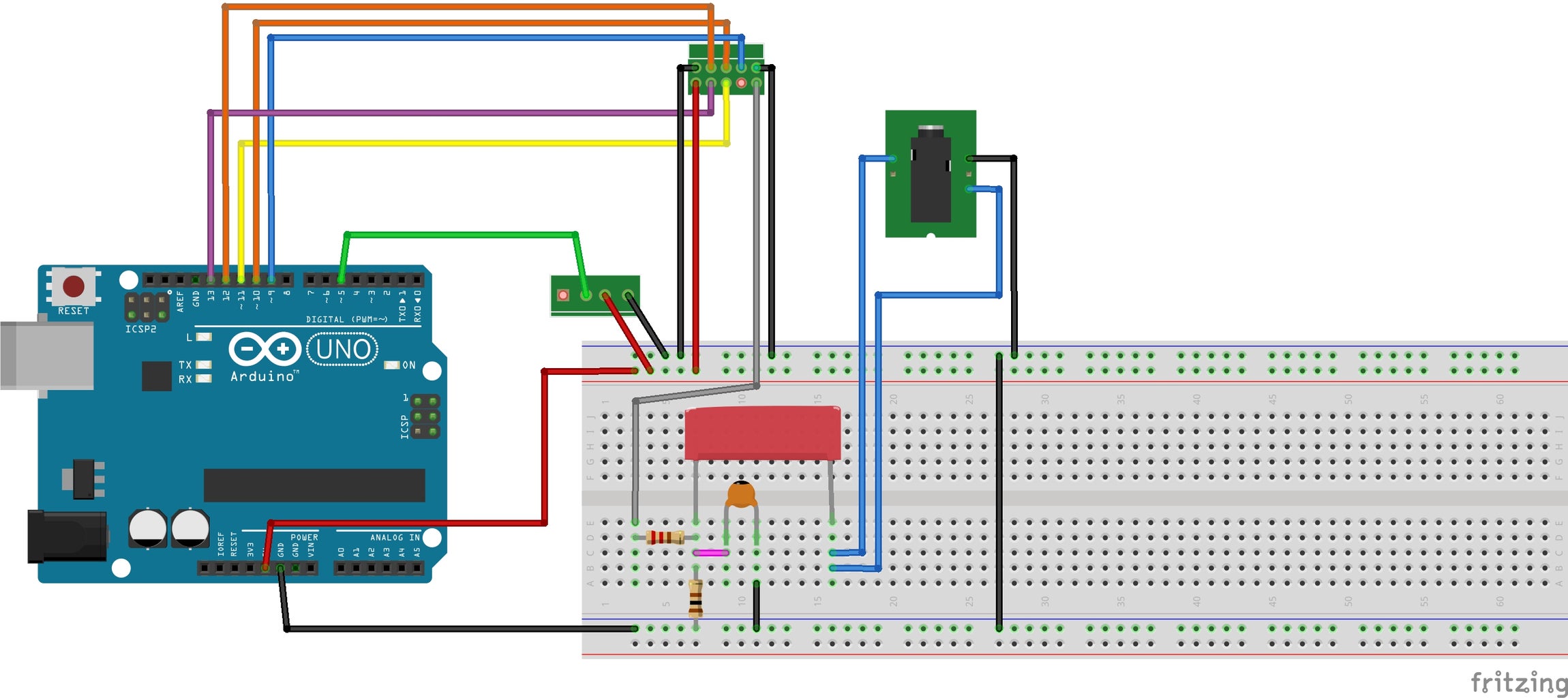 Make An Illuminated Rainbow Synthesizer With An Arduino 8 Steps With Pictures Instructables