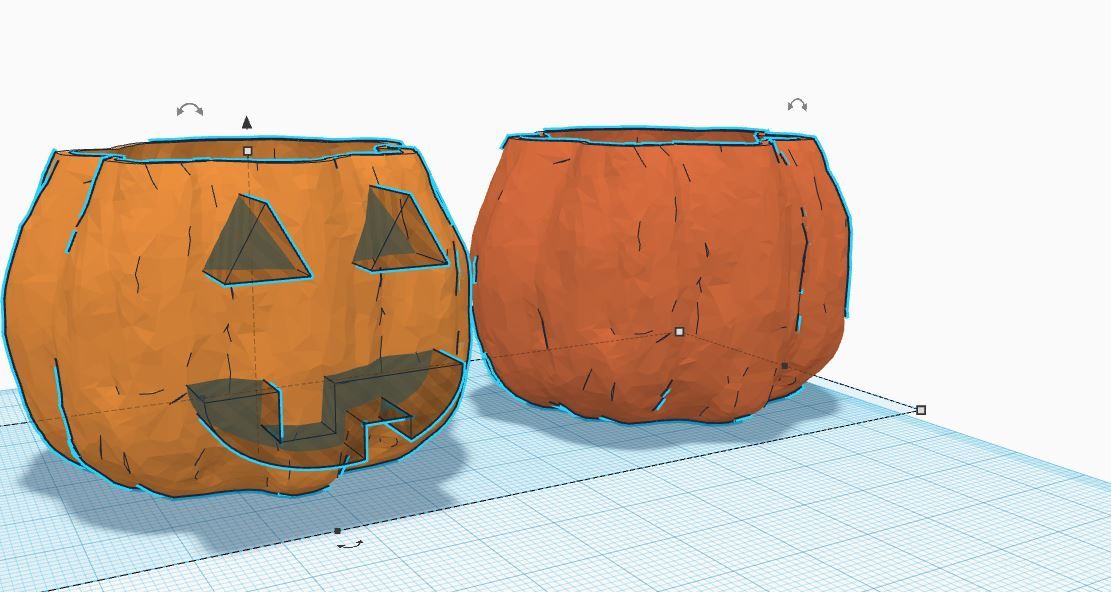 3D Printed Customizable Jack O'Lantern W/ Tinkercad : 5 Steps (with ...