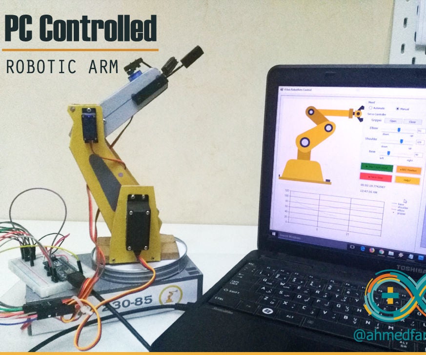 PC Controlled Robotic Arm : 9 Steps - Instructables