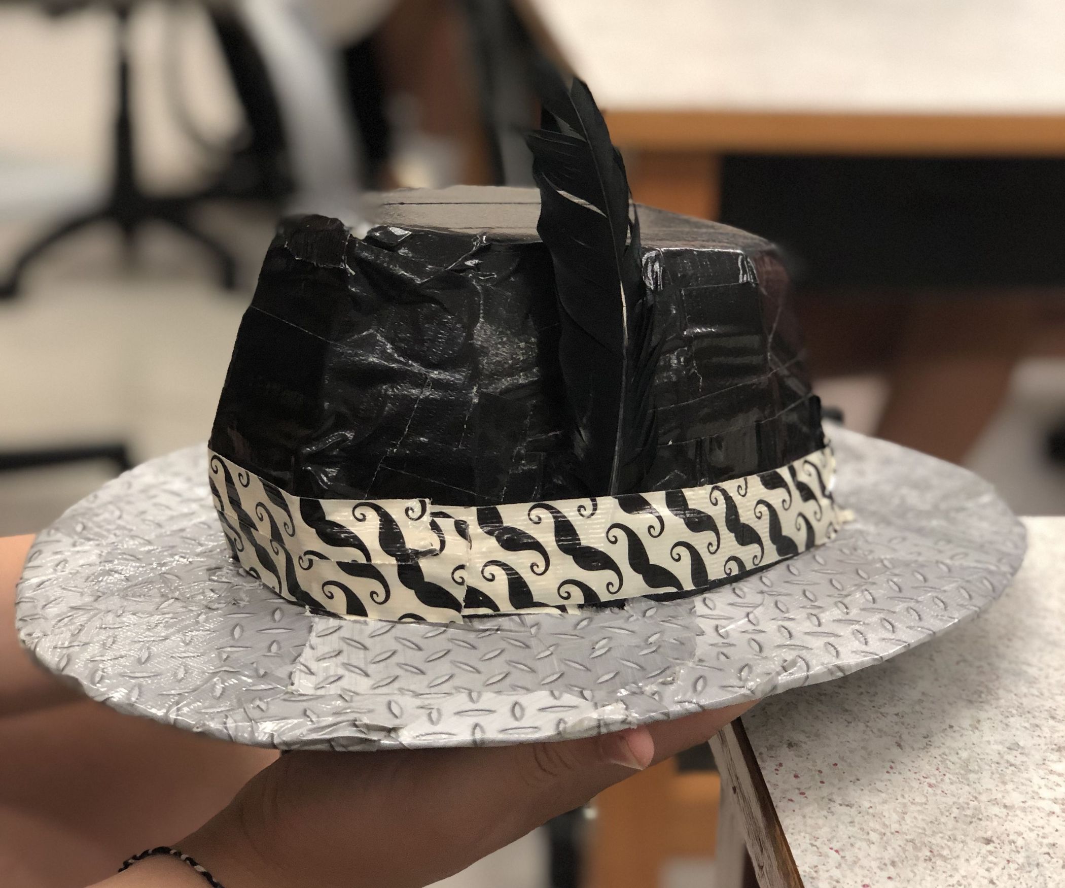 Duct Tape Fedora (Pimp Hat) : 7 Steps - Instructables