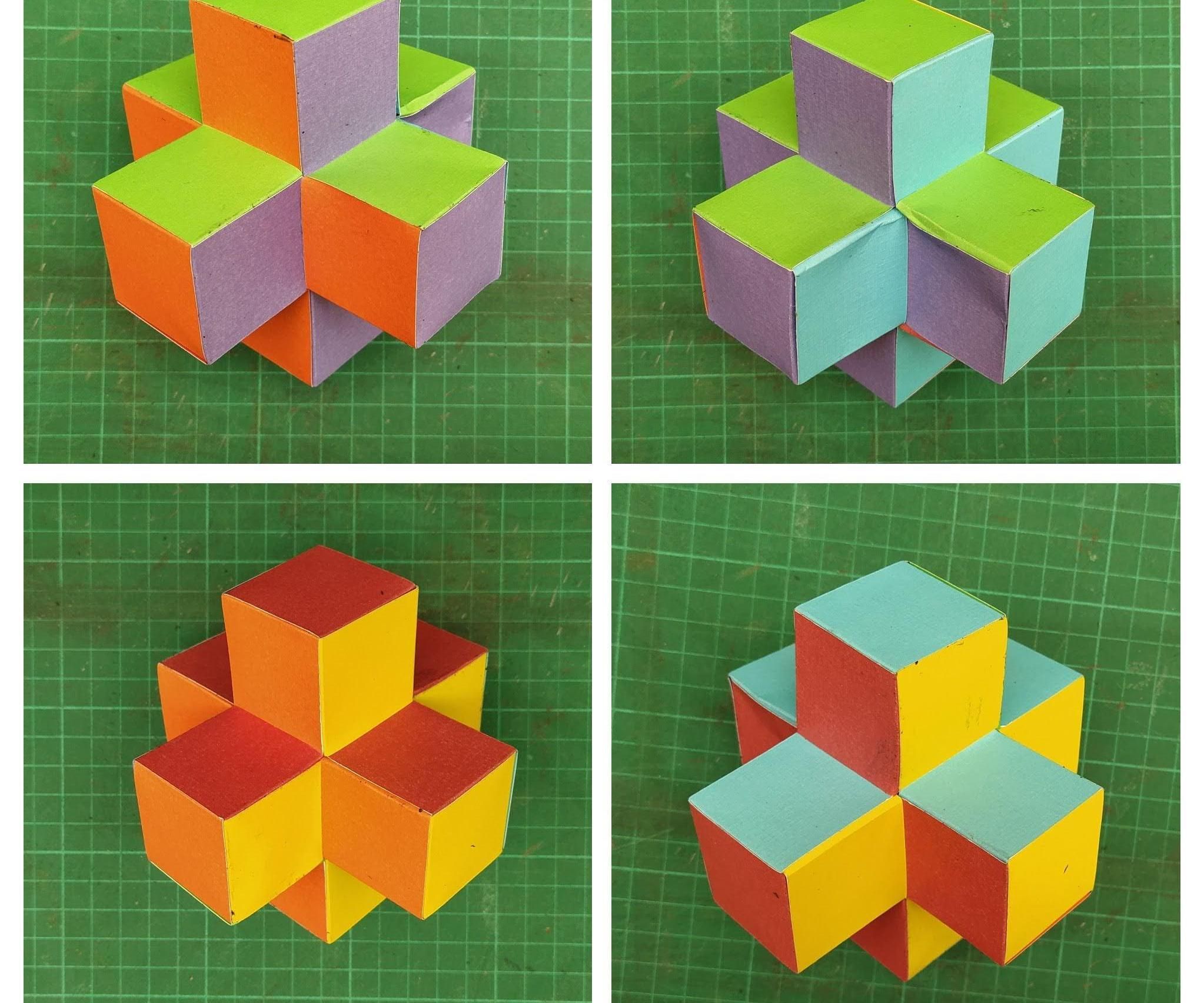Rainbow Colored 3D Paper Cross : 5 Steps (with Pictures) - Instructables