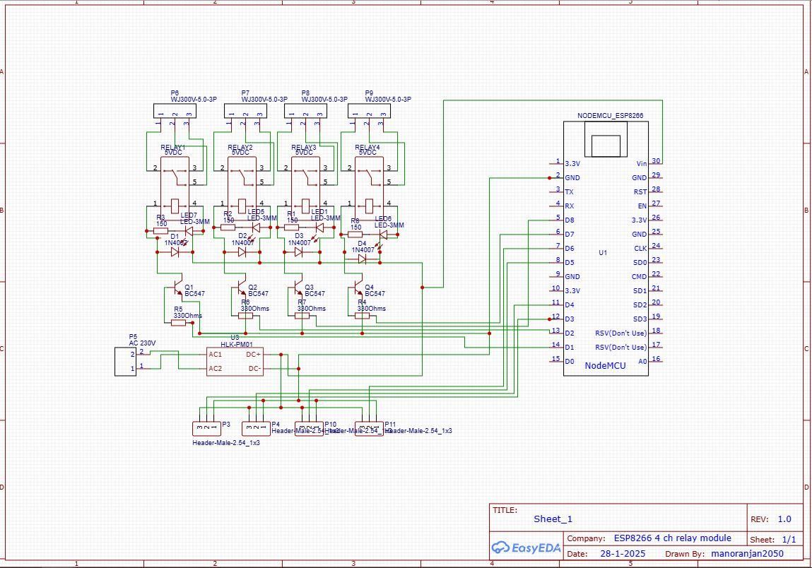 ESP8266 4-Relay IoT Control With Arduino Cloud & Push Buttons : 5 Steps - Instructables