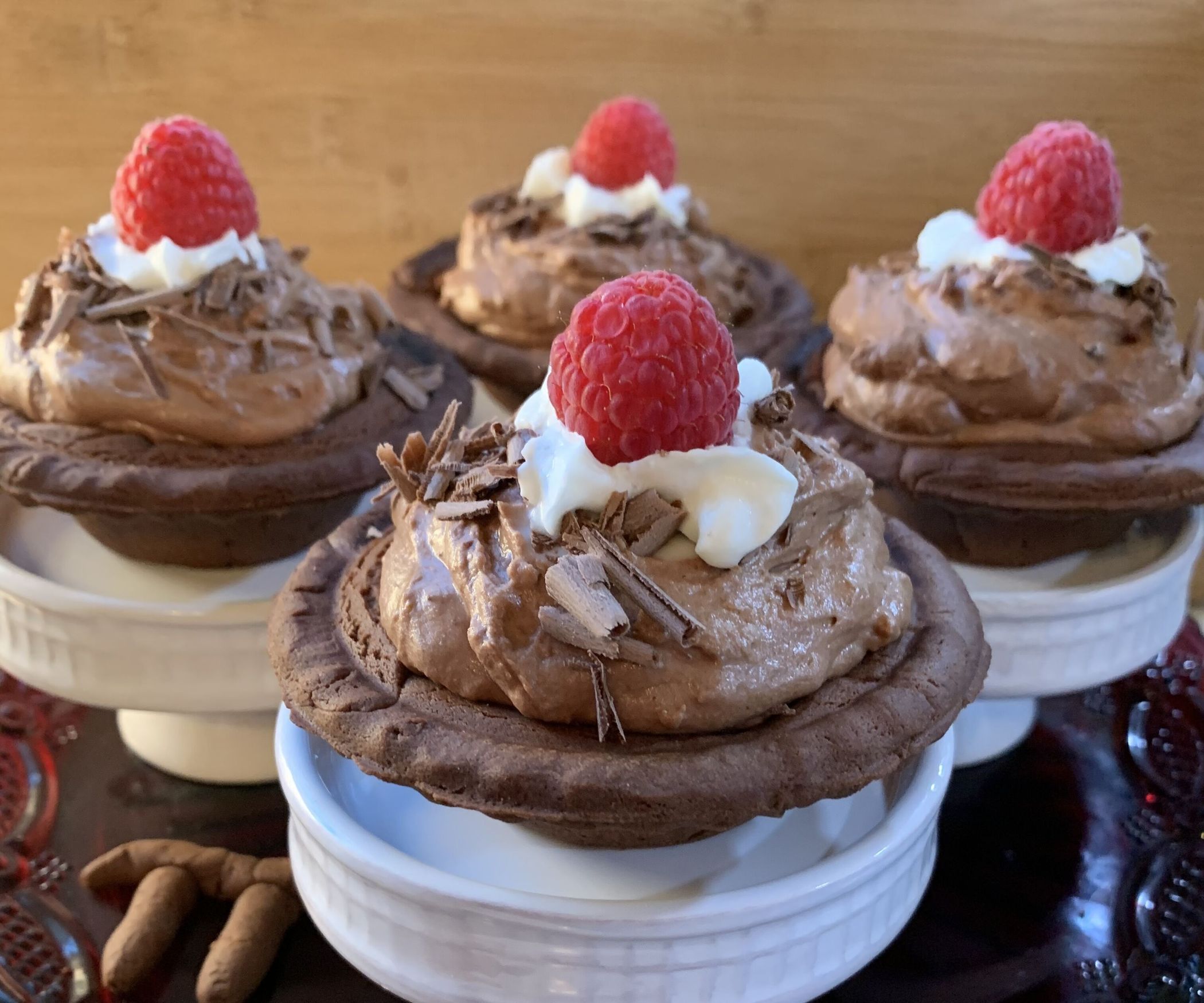 Raspberry Chocolate Mousse Mini Pies : 21 Steps (with Pictures ...