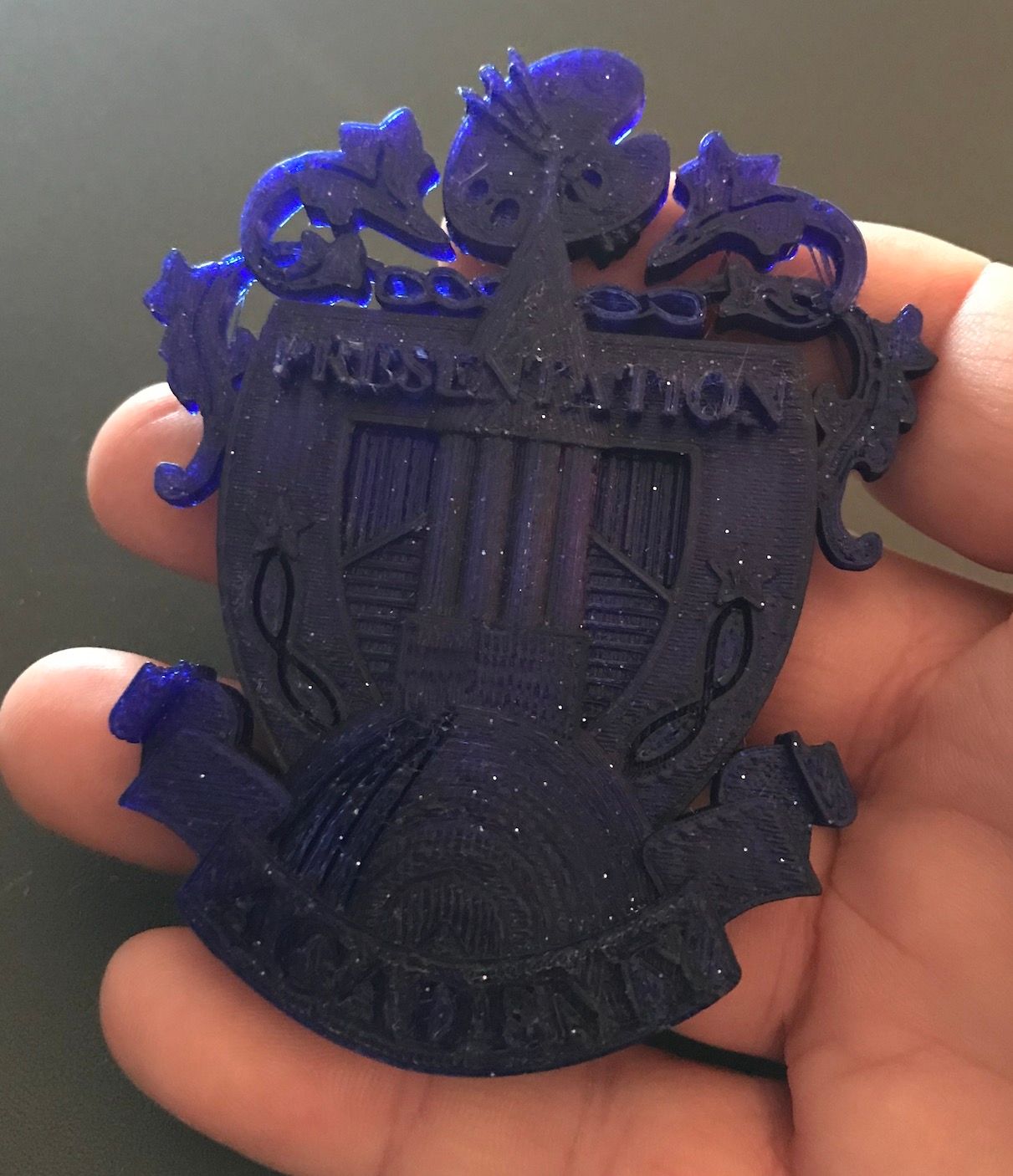 3D PRESENTATION Academy NAHS Club Crest : 7 Steps - Instructables