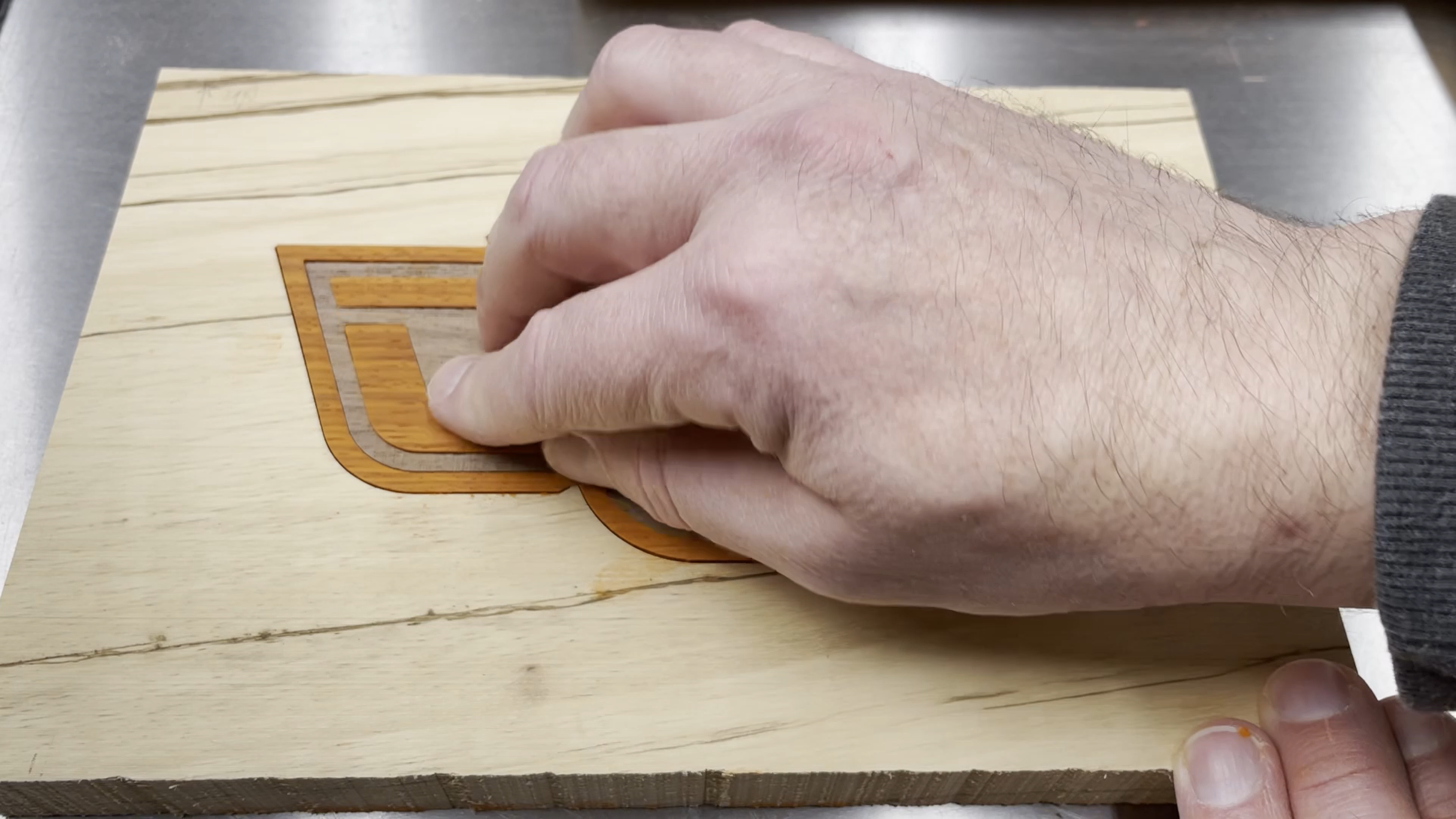 How to Make a Two Color Inlay Tray : 13 Steps (with Pictures ...
