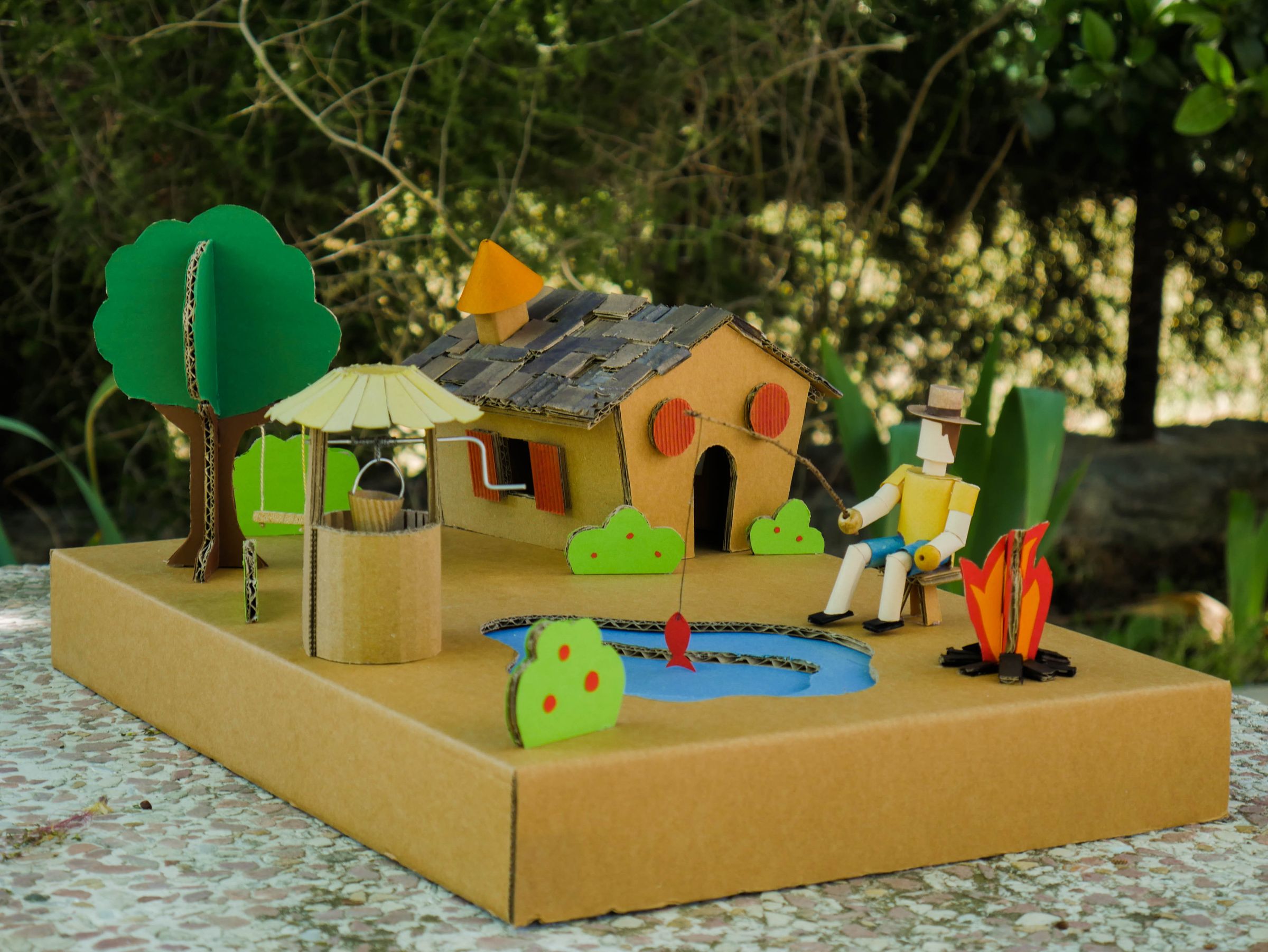 Cardboard House and Garden : 6 Steps (with Pictures) - Instructables