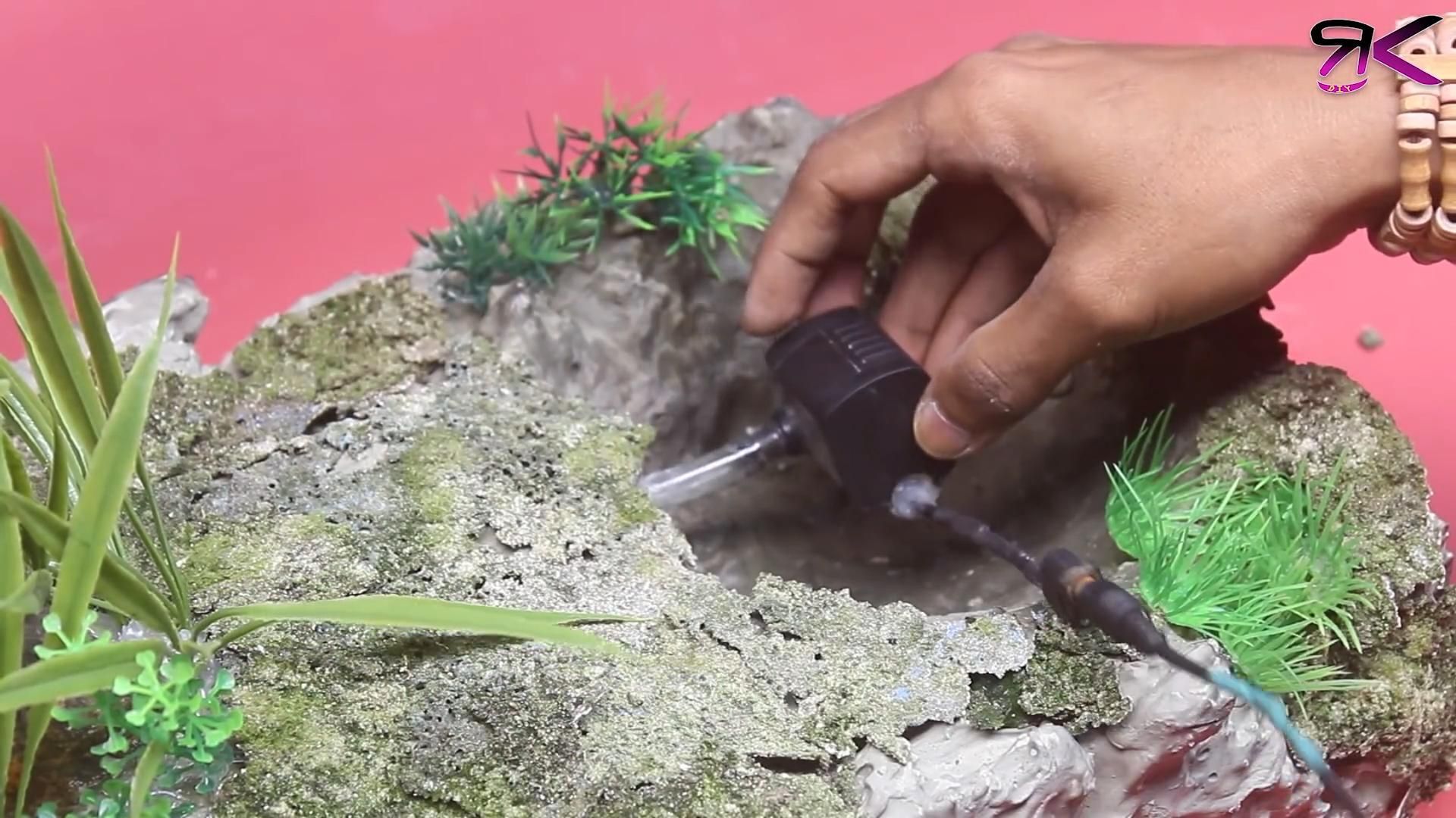 Crafted Broken Branch Waterfall Fountain | How to Make Waterfall (DIY ...