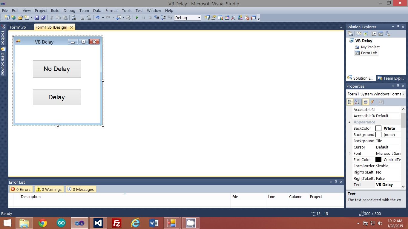Create a Simple Delay in Your VB Visual Basics Program - Instructables