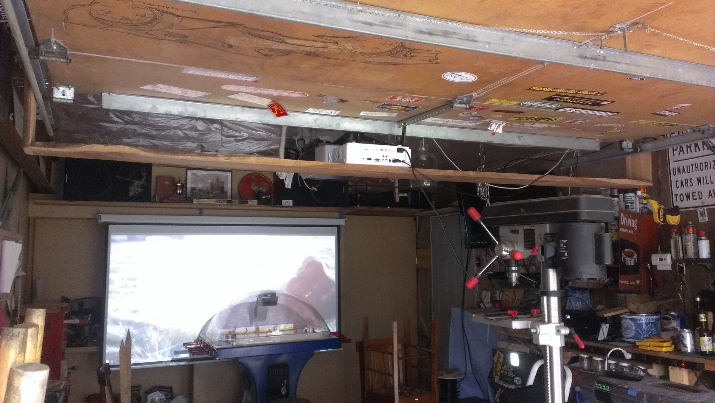 Adjustable Under Garagedoor Shelf/projector Mount : 6 Steps (with ...